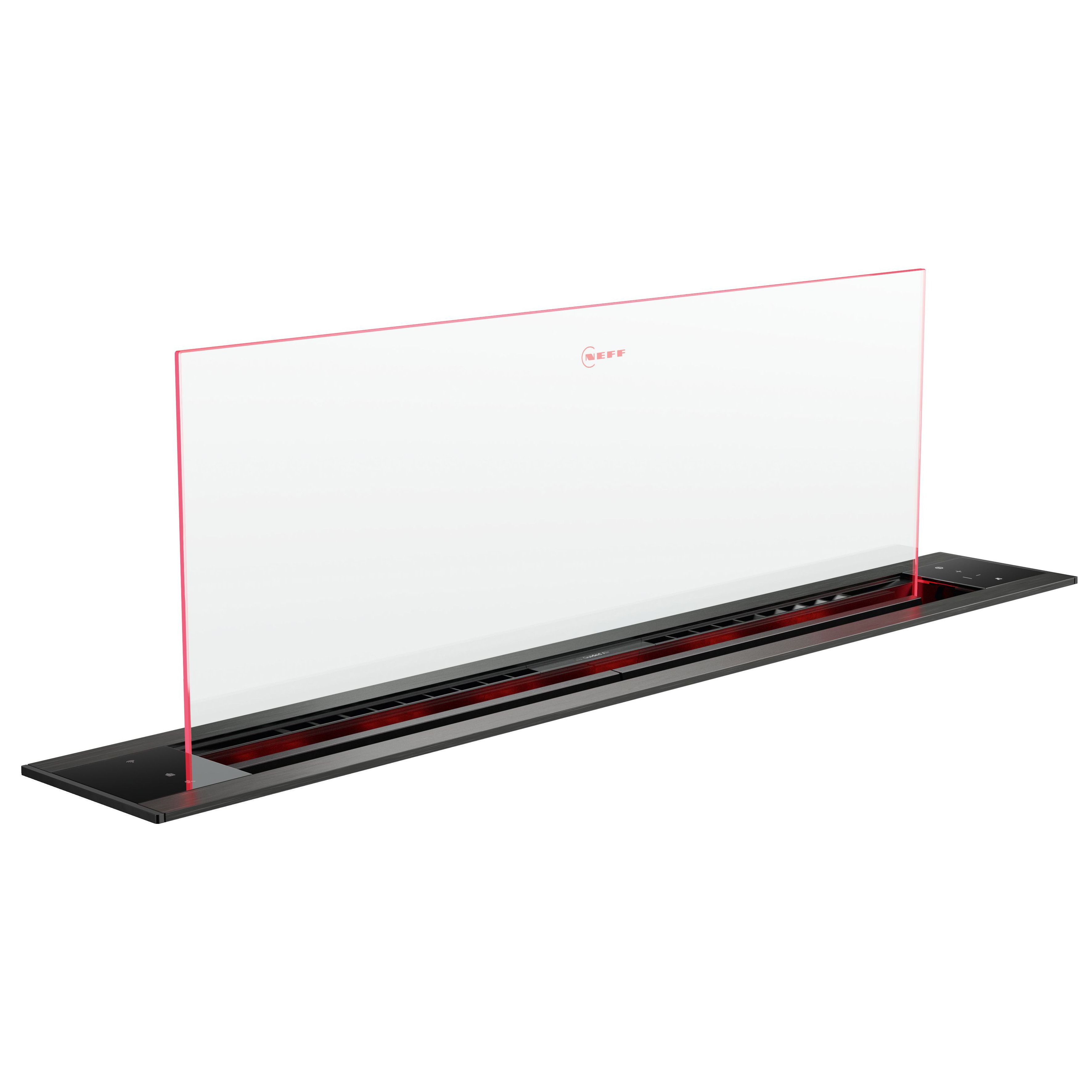 NEFF N90 I98WMM1S7B GLASS & STEEL DOWNDRAFT COOKER HOOD (W)90CM - BLACK