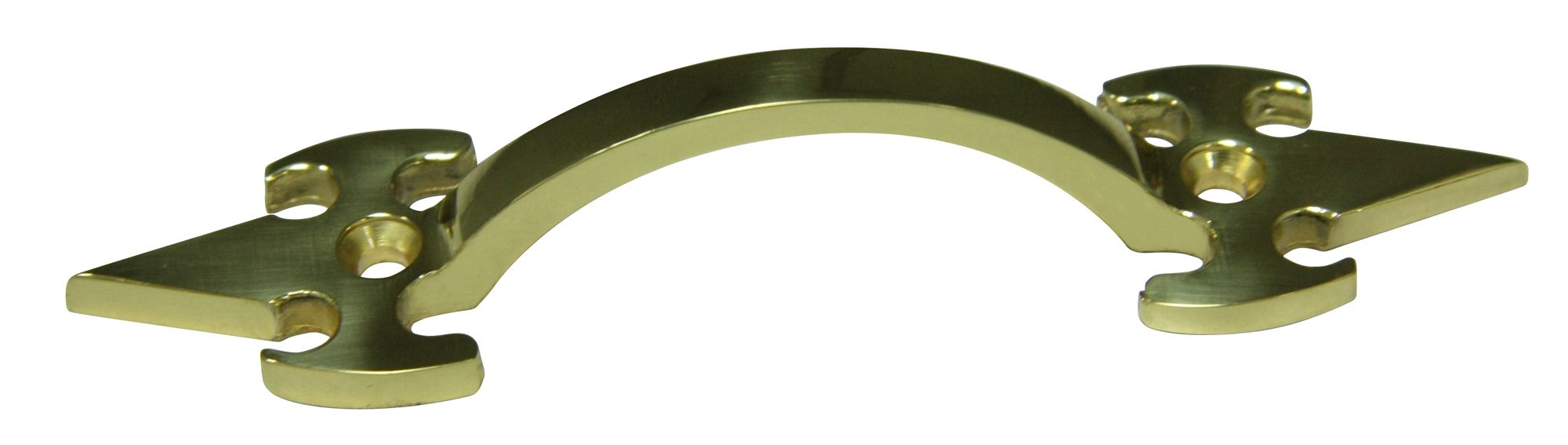 New Orleans Brass effect Cabinet Bow Pull handle | DIY at B&Q