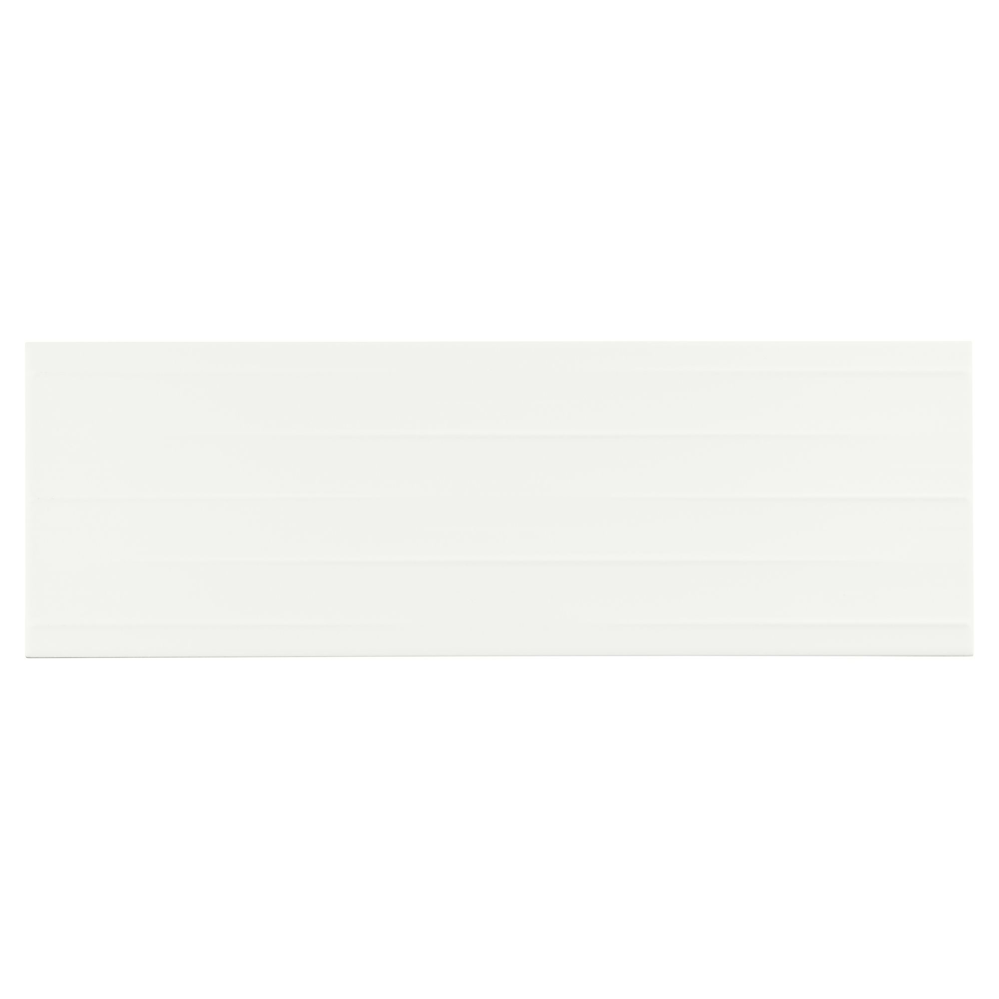 New wave White Matt Ceramic Wall Tile Sample