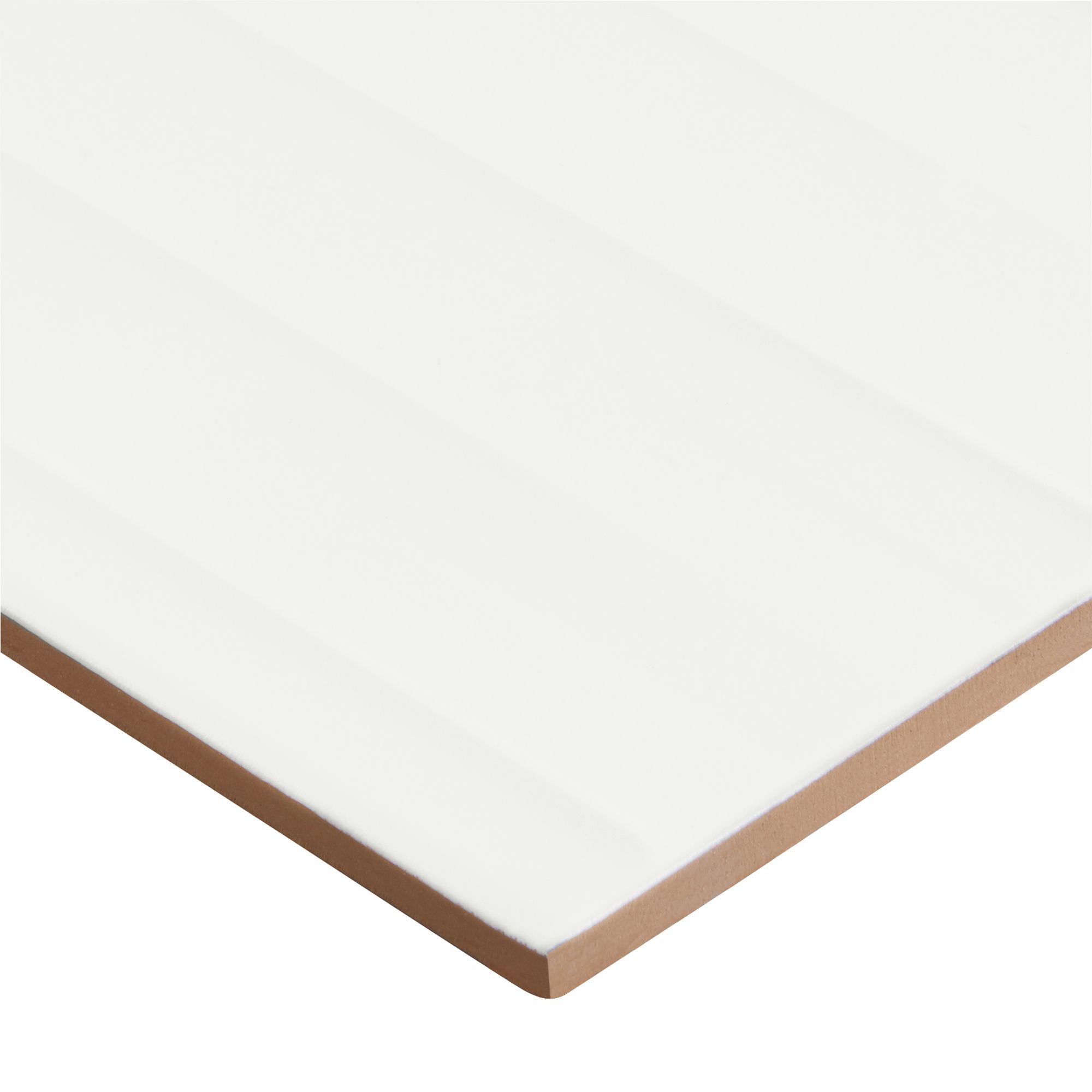 New wave White Matt Ceramic Wall Tile Sample