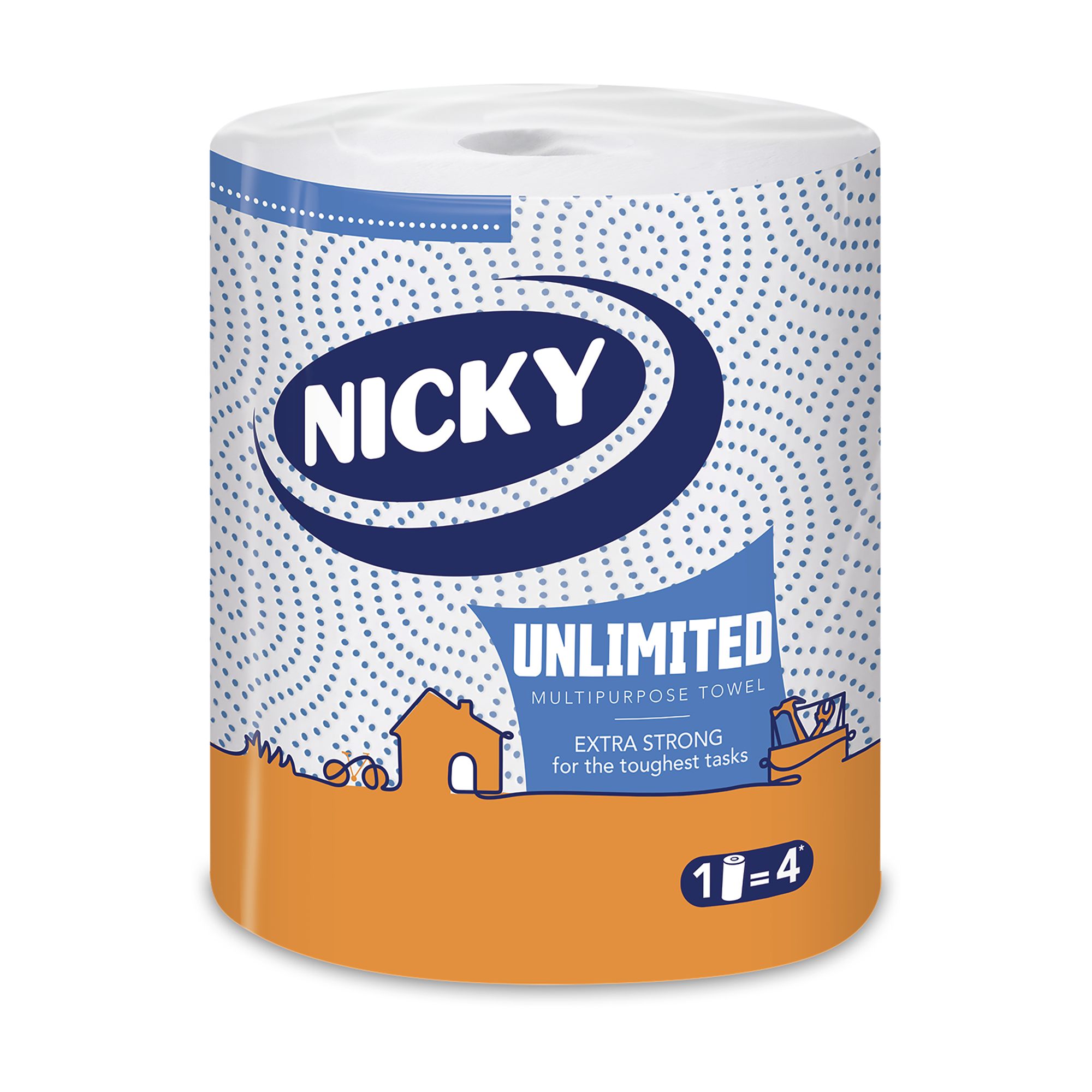 Nicky Unlimited White Paper roll