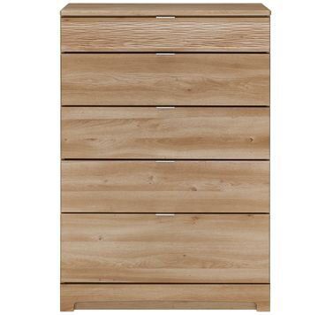 Noah Oak effect 5 Drawer Chest of drawers (H)1140mm (W)800mm (D)450mm ...