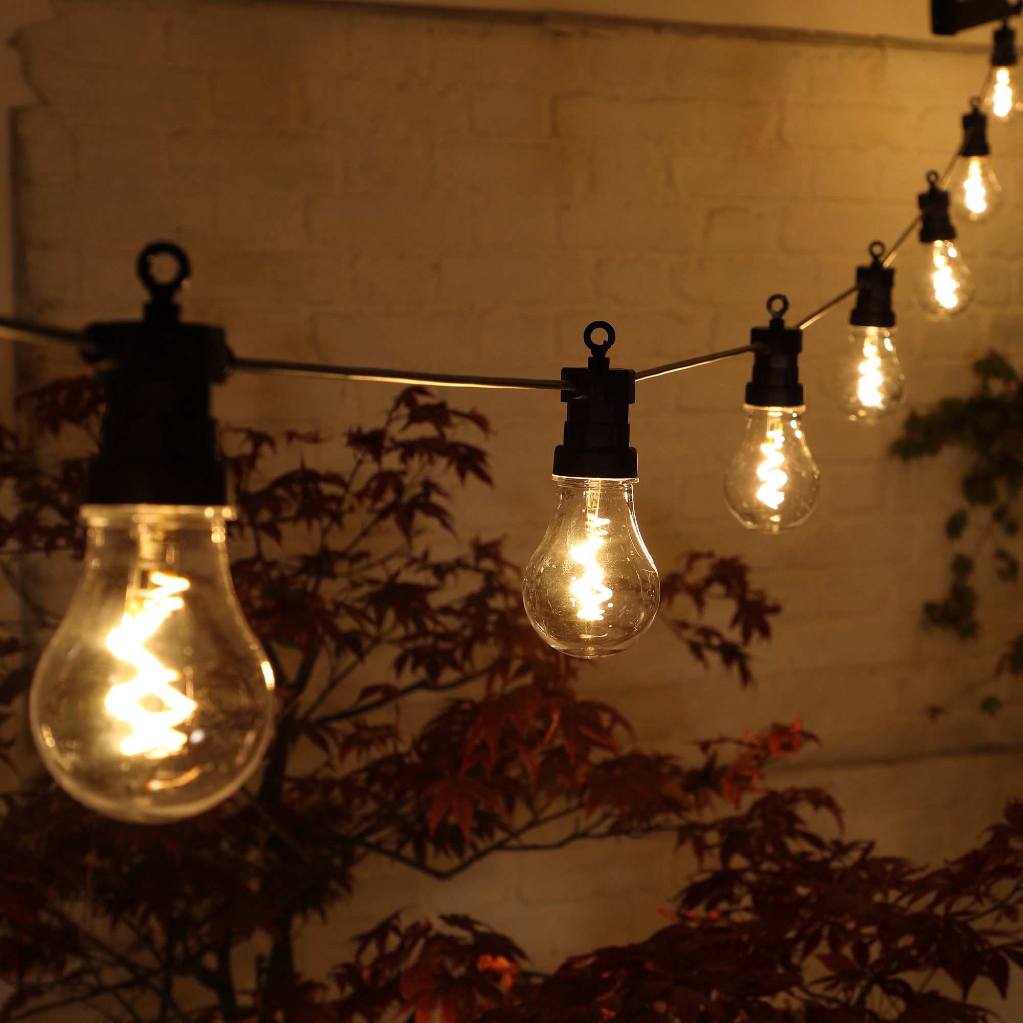 Noma Festoon Lights Mains-powered (plug-in & wired) Warm white 20 ...