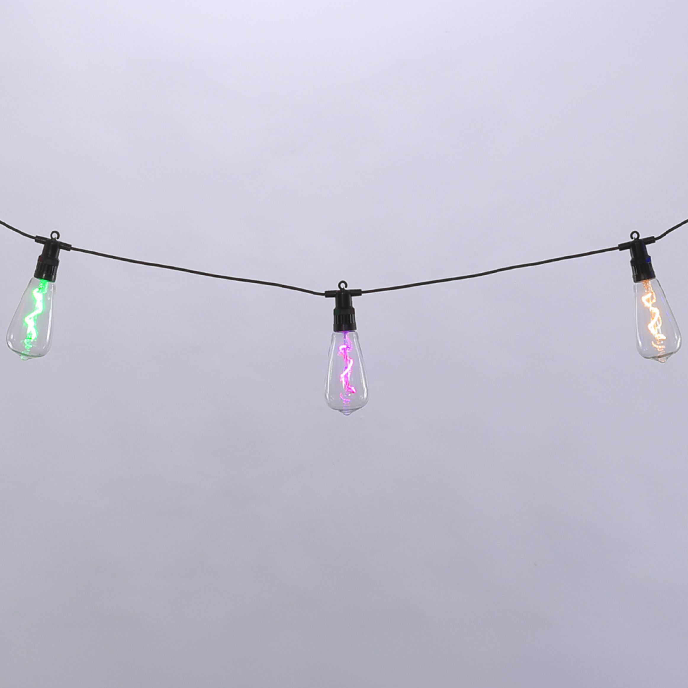 Noma Plastic Festoon Mains-powered (plug-in) Multicolour 10 LED Indoor ...