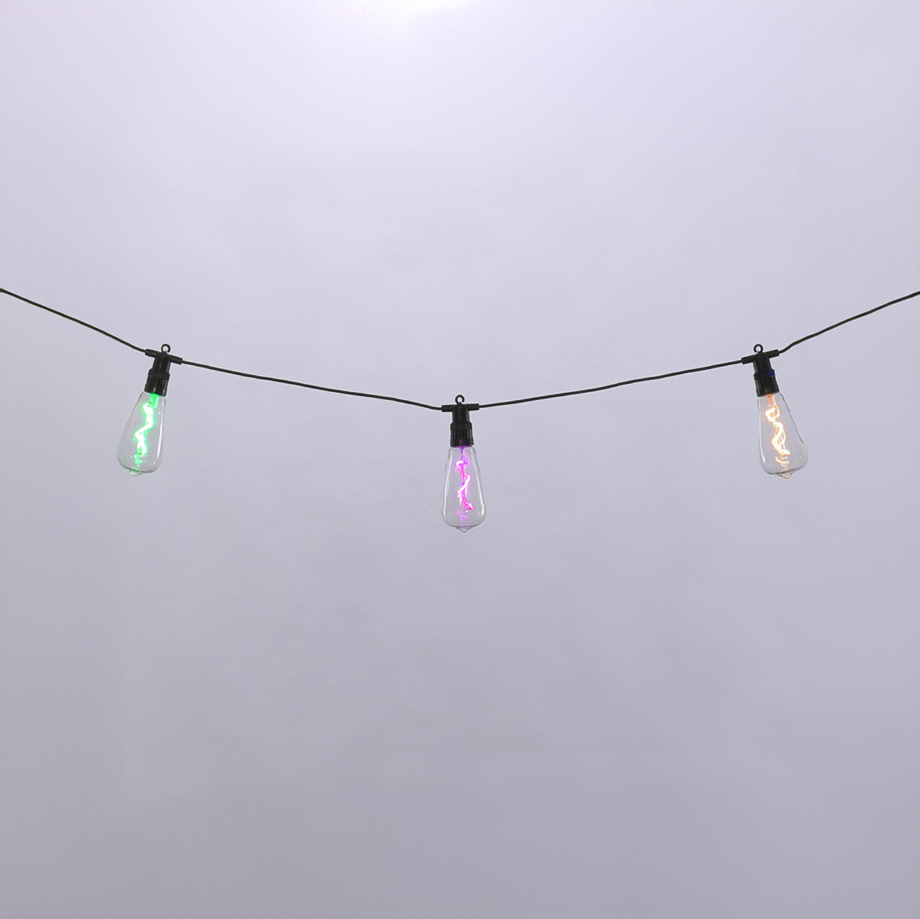 Noma Plastic Festoon Mains-powered (plug-in) Multicolour 10 LED Indoor ...
