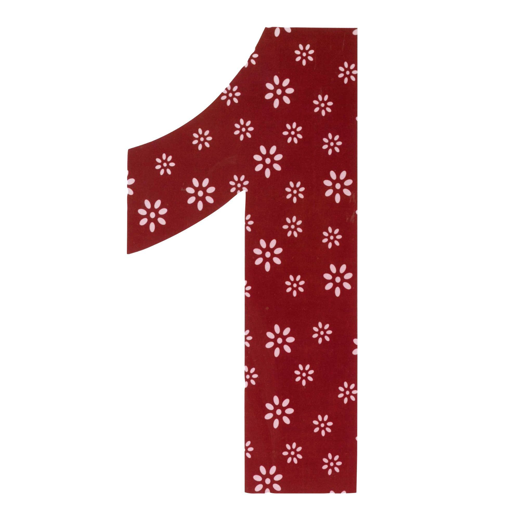 Number 1 Self-adhesive labels, (H)170mm (W)850mm | DIY at B&Q