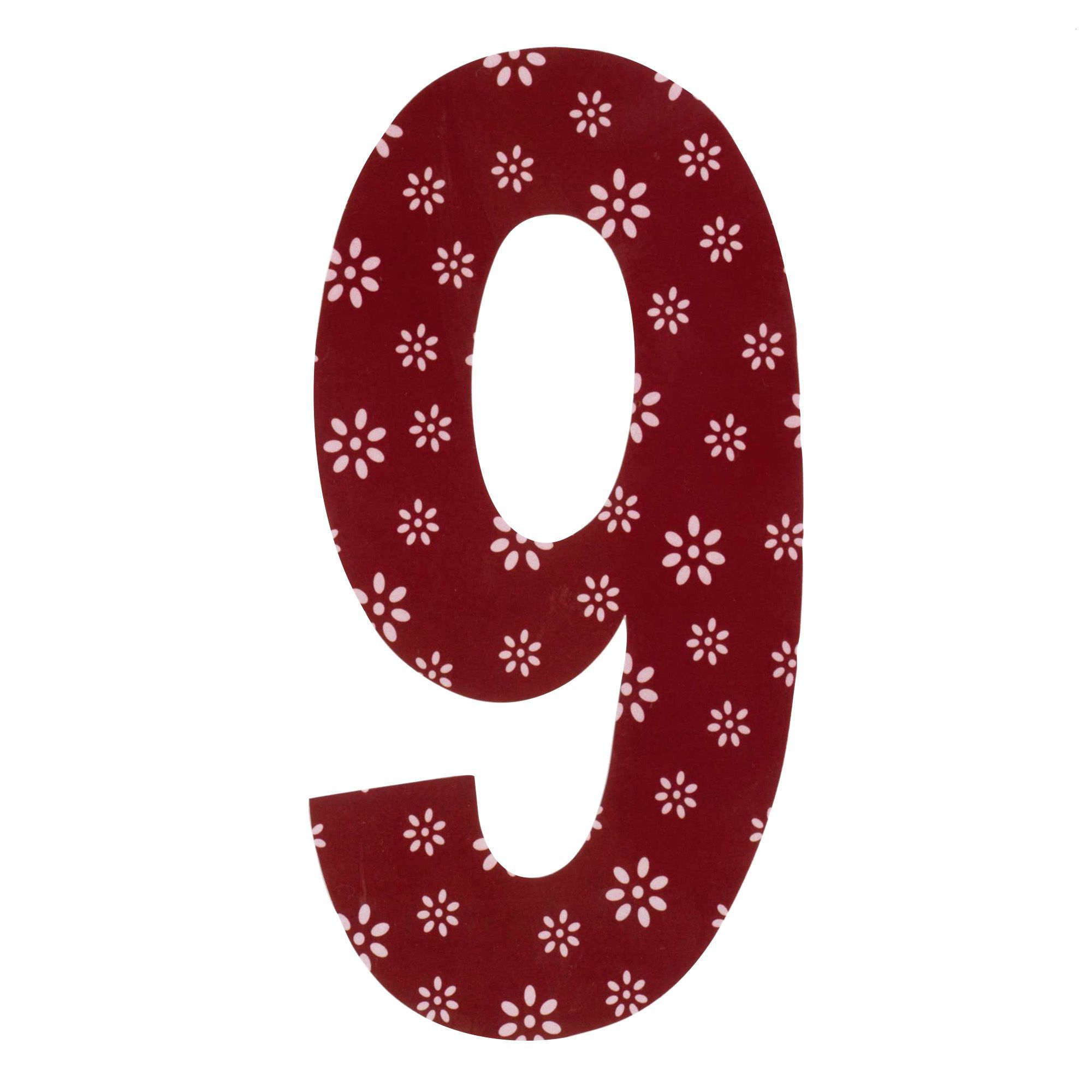 Number 9 Self-adhesive labels, (H)170mm (W)850mm | DIY at B&Q