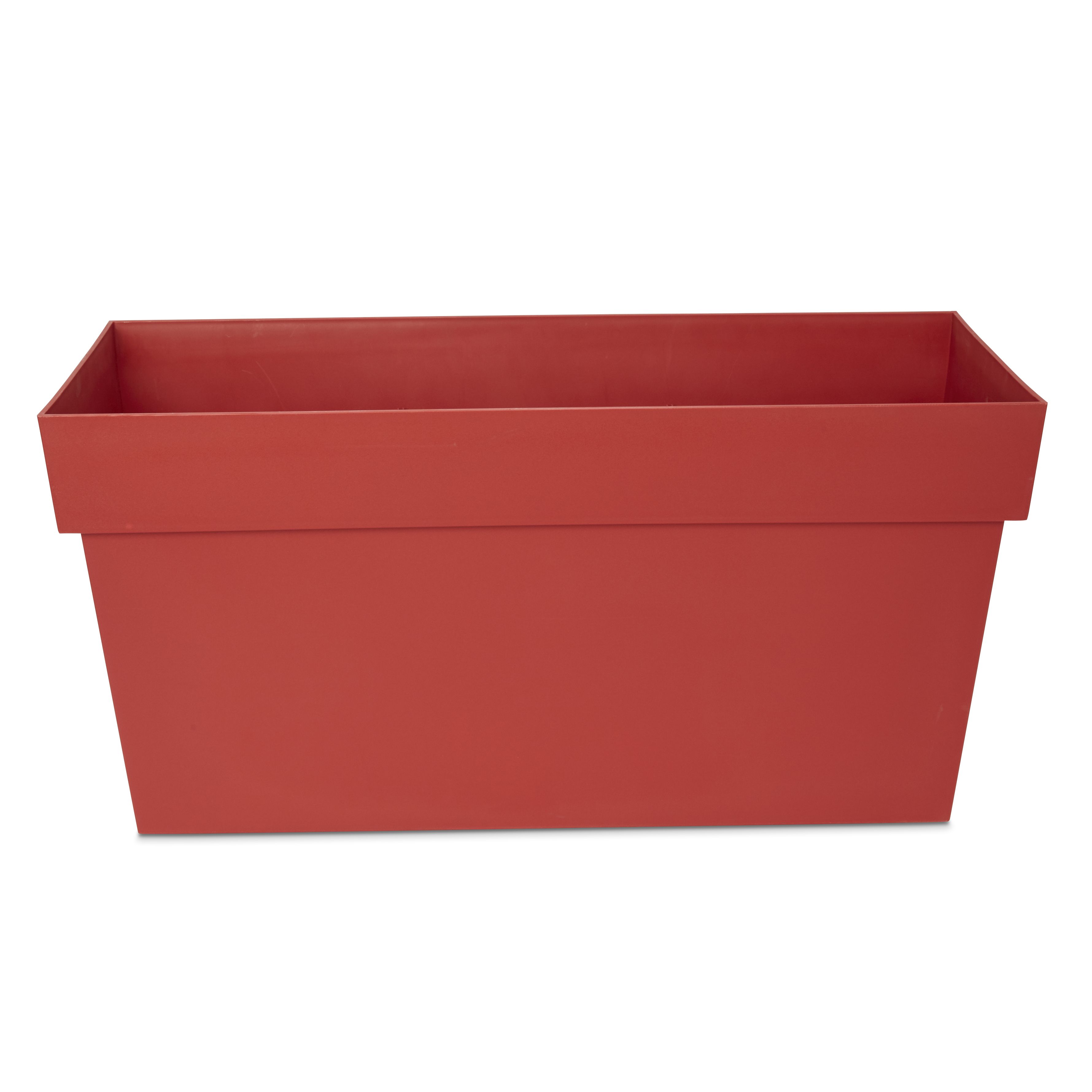 Nurgul Red Plastic Rectangular Trough 30cm | DIY at B&Q