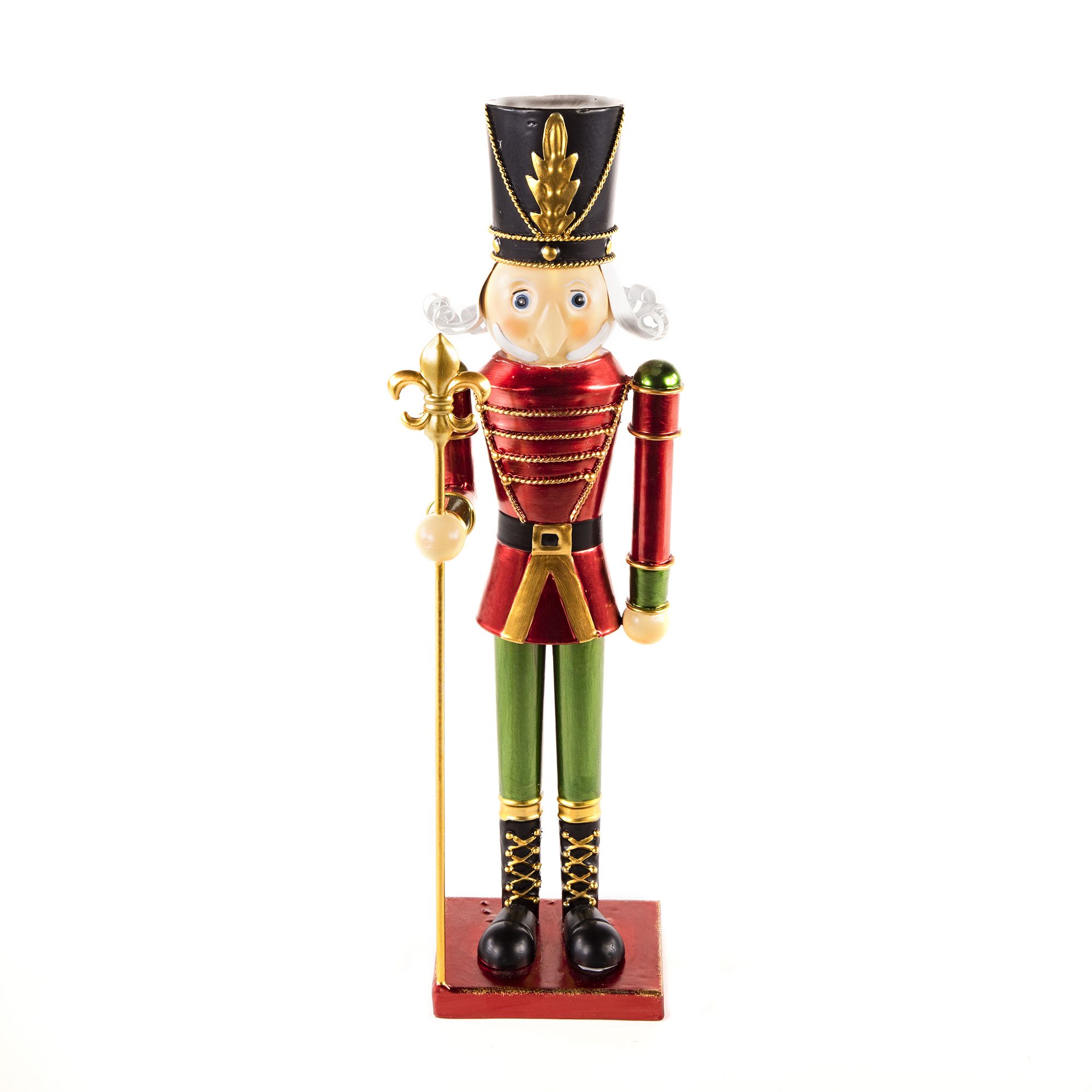 Nutcracker Christmas decoration, (H) 375mm - Multicolour