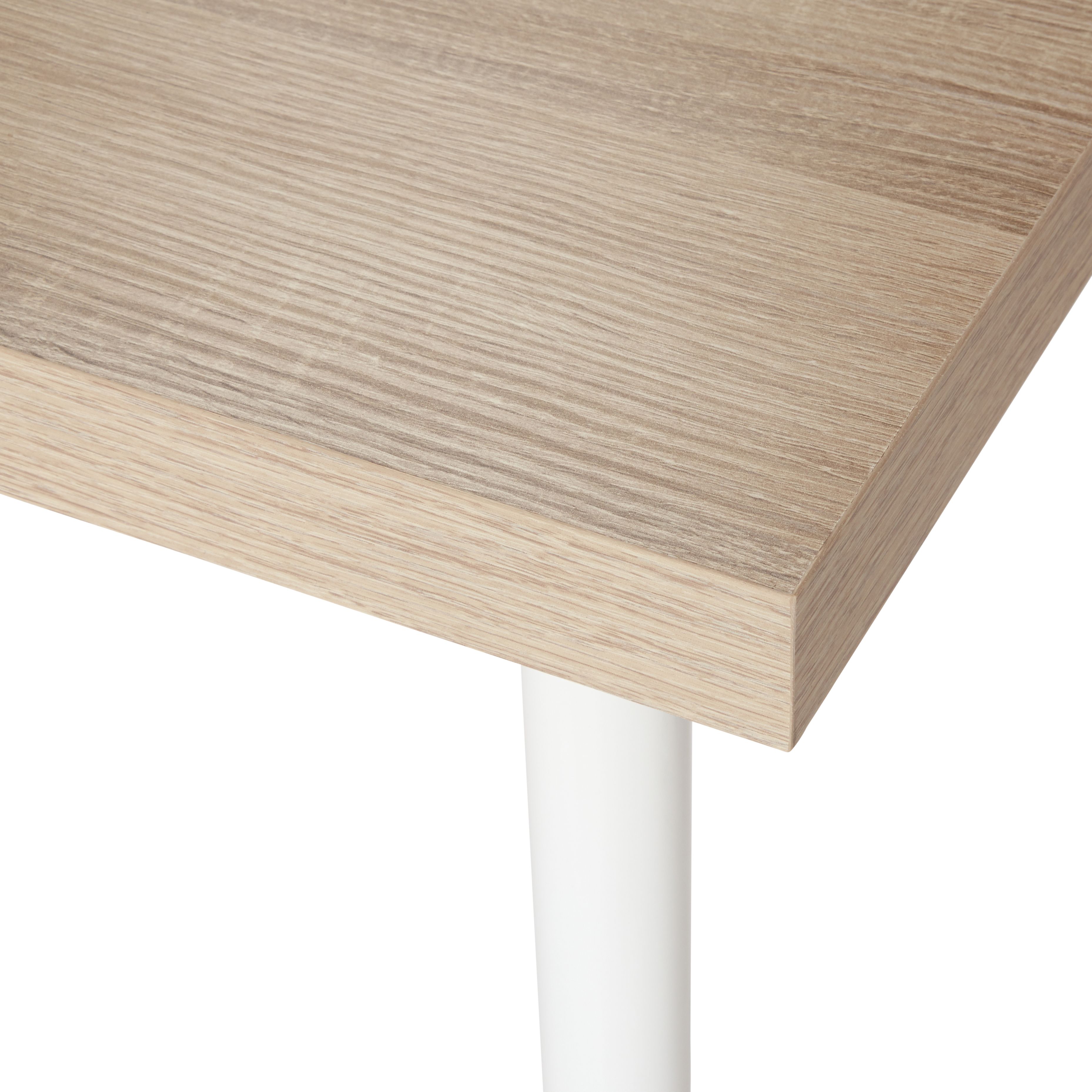 Oak effect Desk (H)730mm (W)1000mm (D)600mm