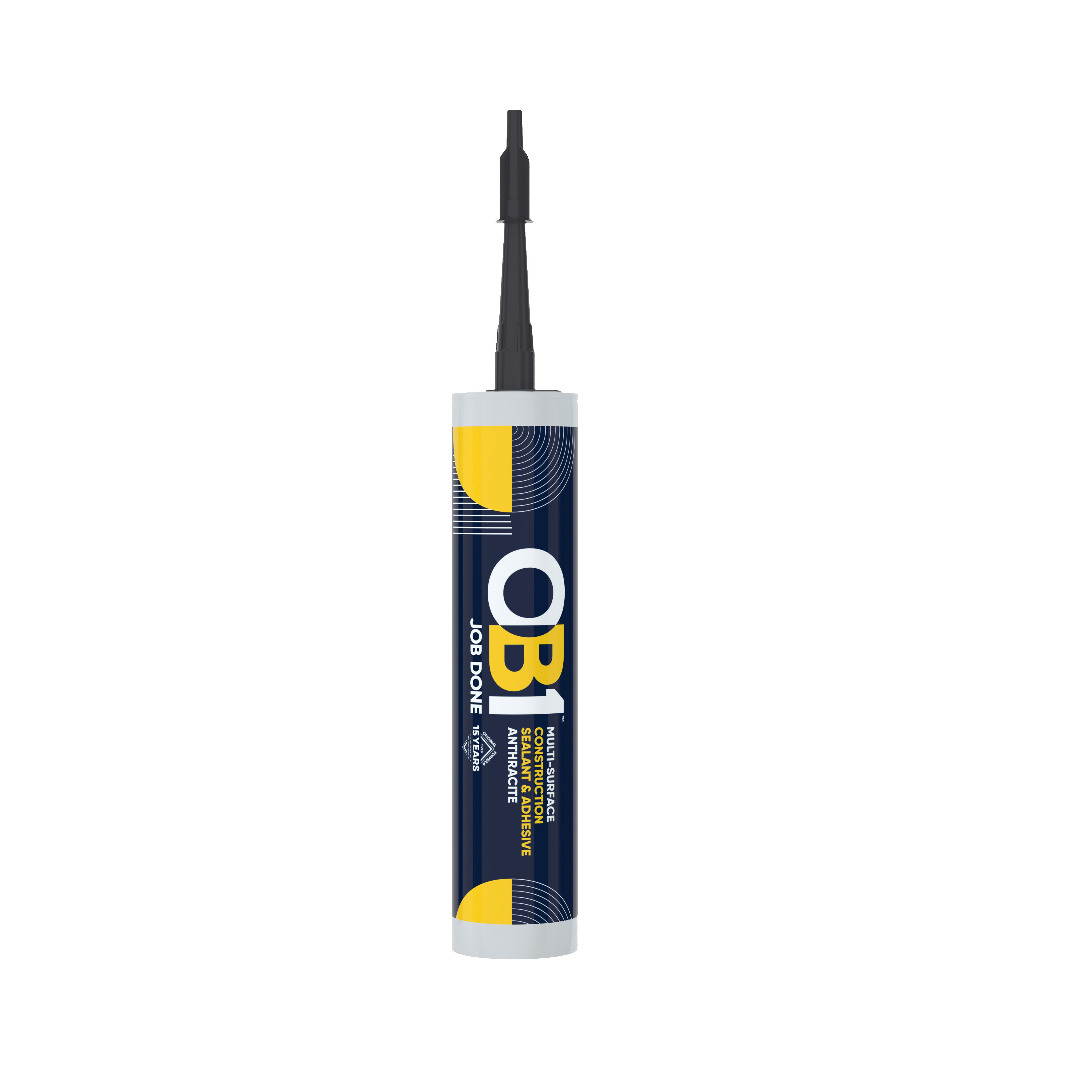 OB1 Hybrid Anthracite Polymer-based General-purpose Adhesive, sealant ...