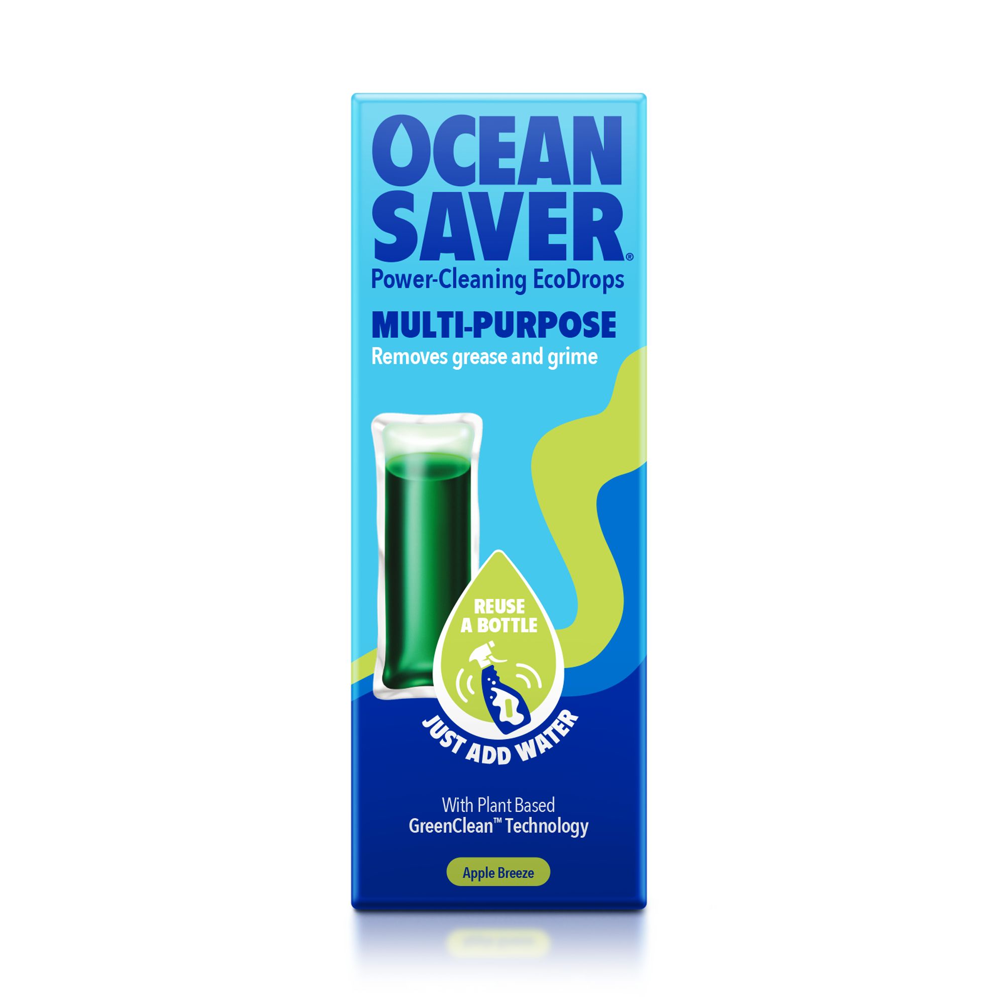 OceanSaver EcoDrops Concentrated Apple Breeze Multi-surface Cleaning ...