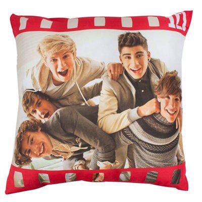 One Direction Multicolour Cushion (L)40cm x (W)40cm | DIY at B&Q