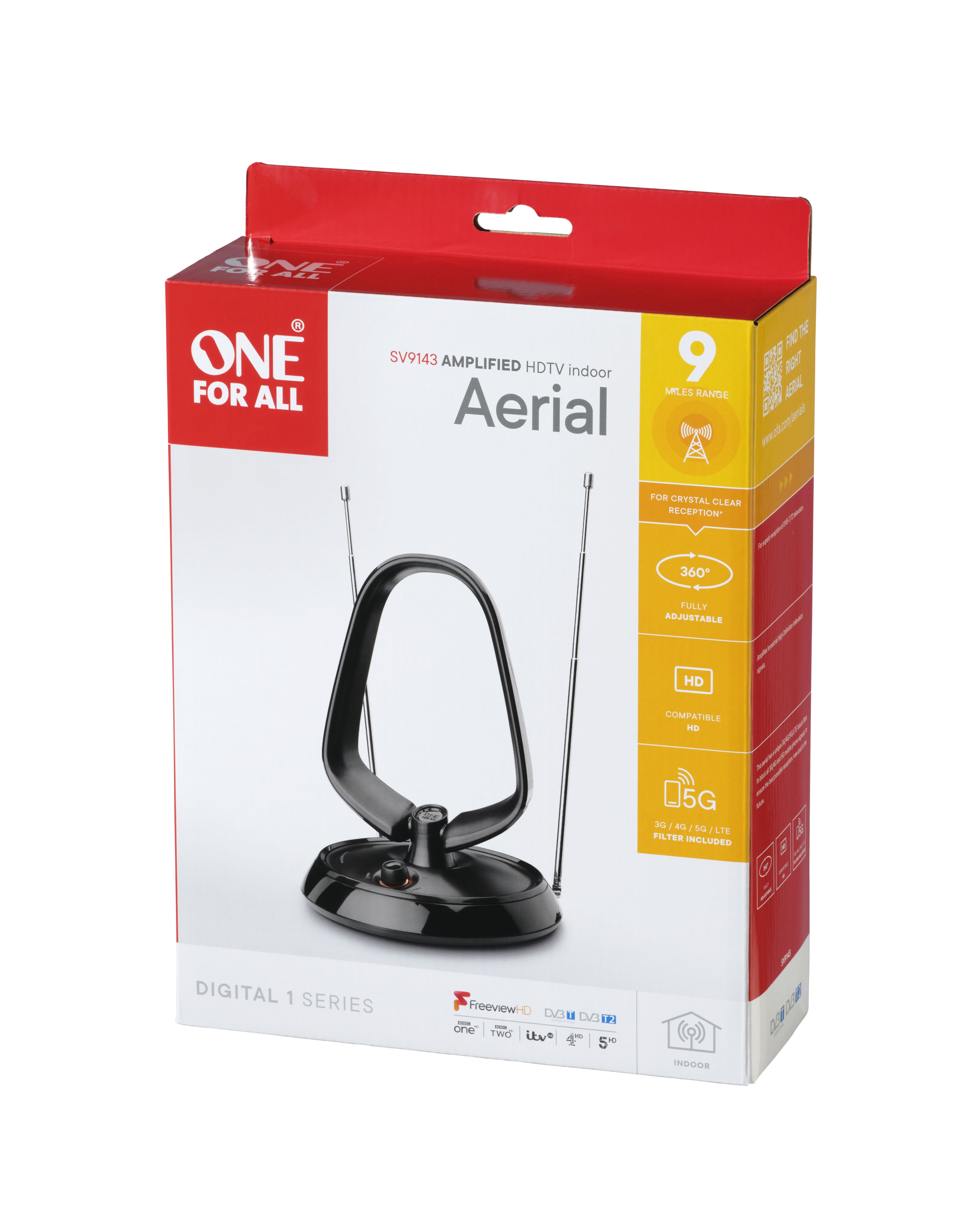 One For All Indoor Omni-directional Digital TV aerial SV9143 | DIY at B&Q