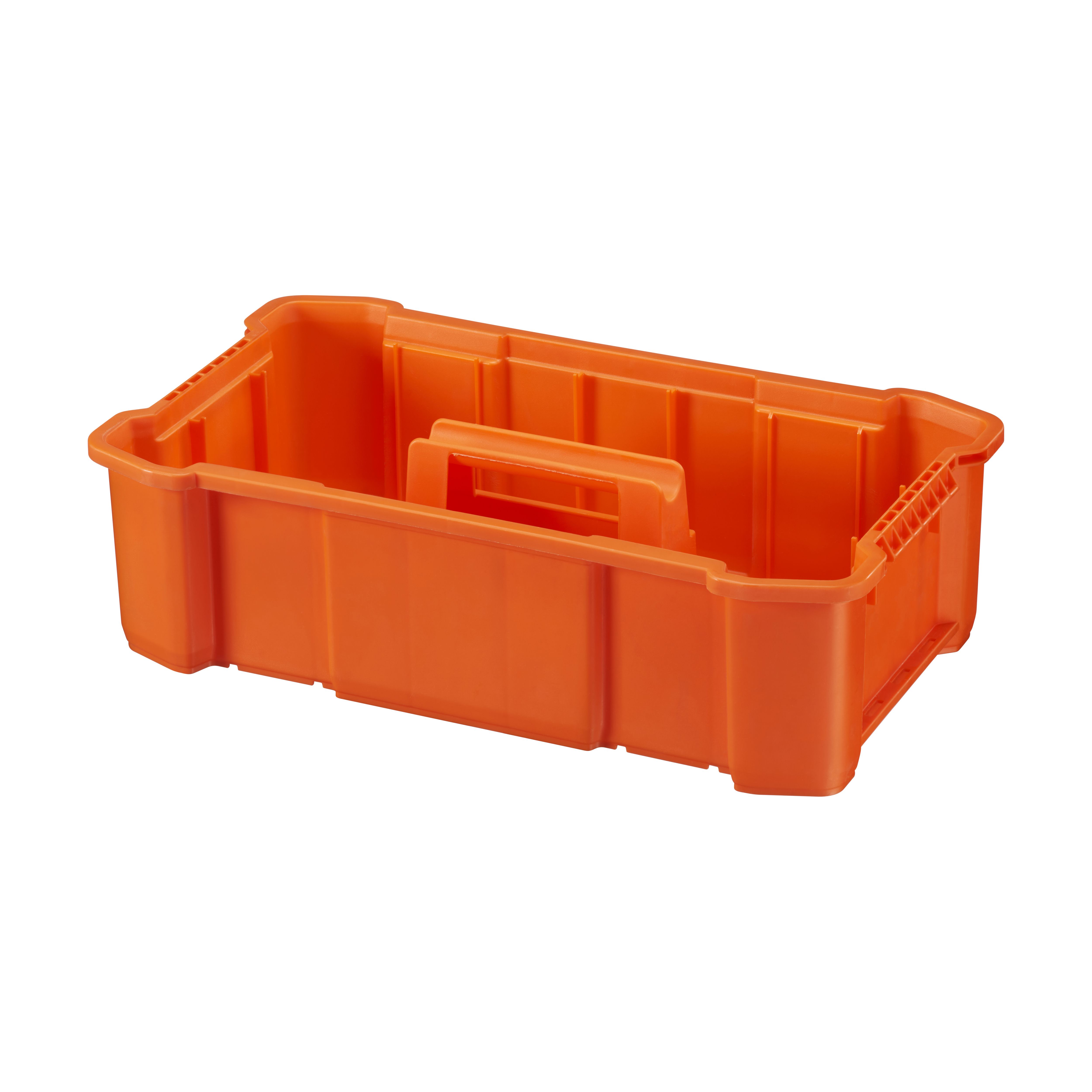 Orange 19in Tote tray caddy