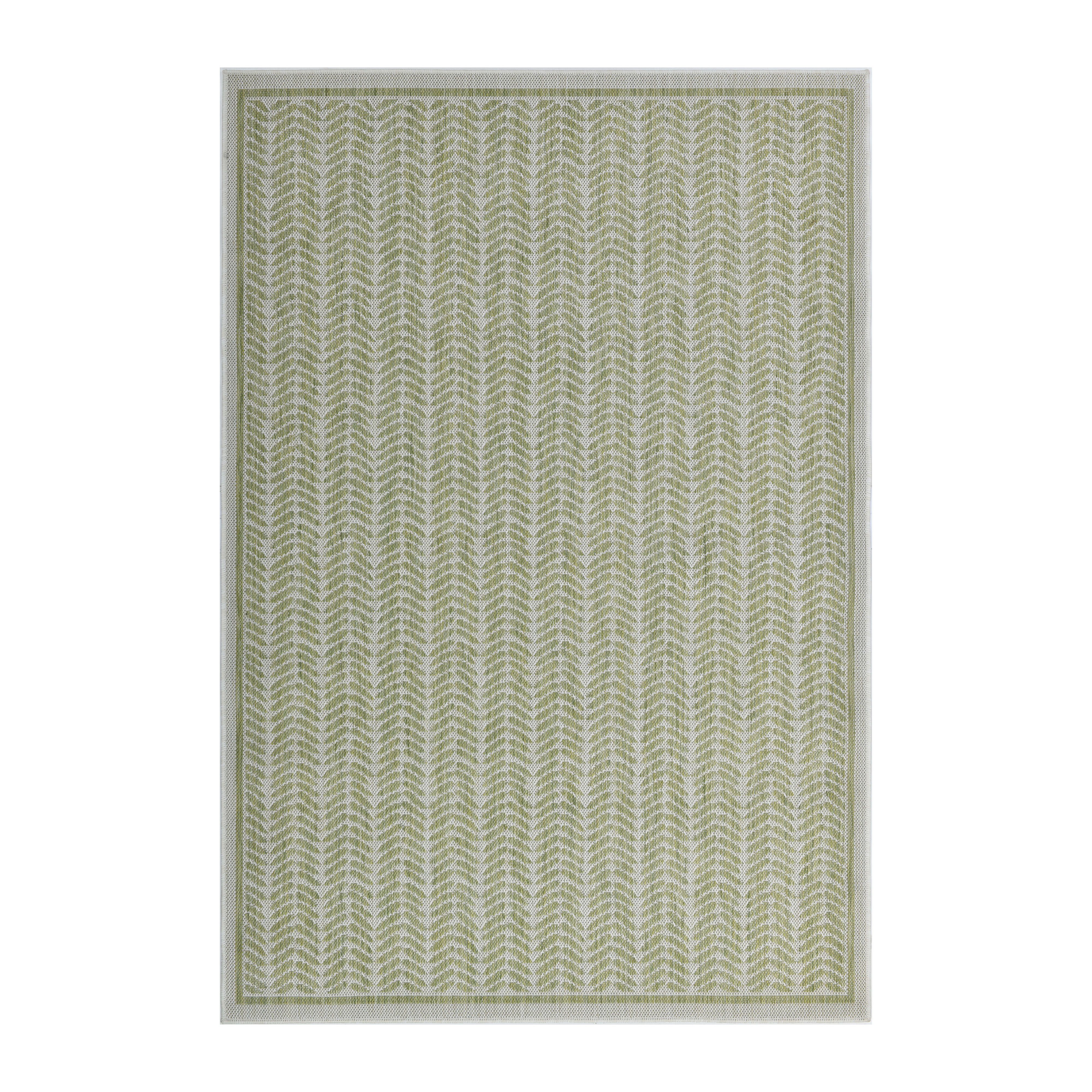 Origins Sage Floral Woven effect Large Indoor & outdoor Rug, (L)150cm x (W)200cm