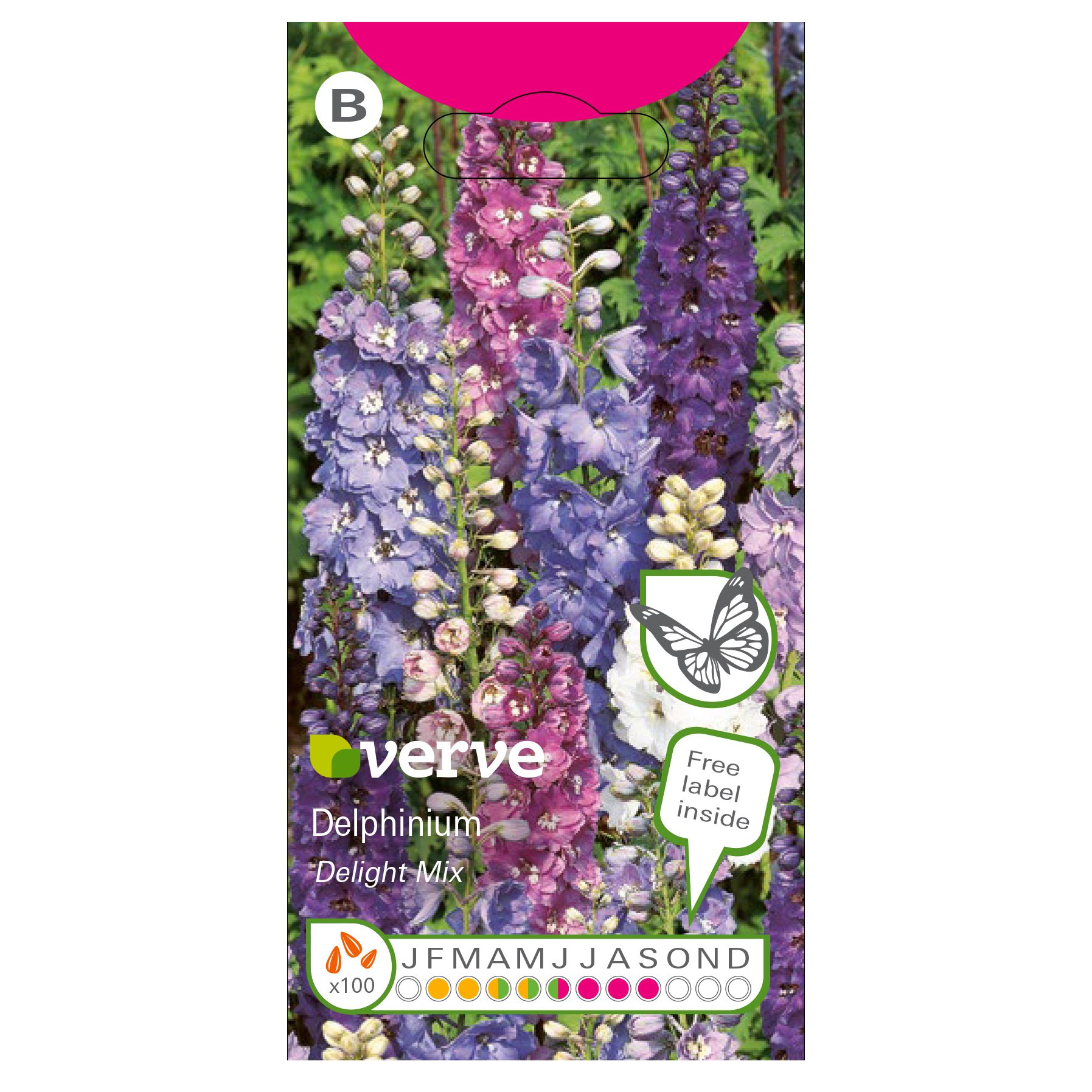 Pacific mix Delphinium Seed | DIY at B&Q