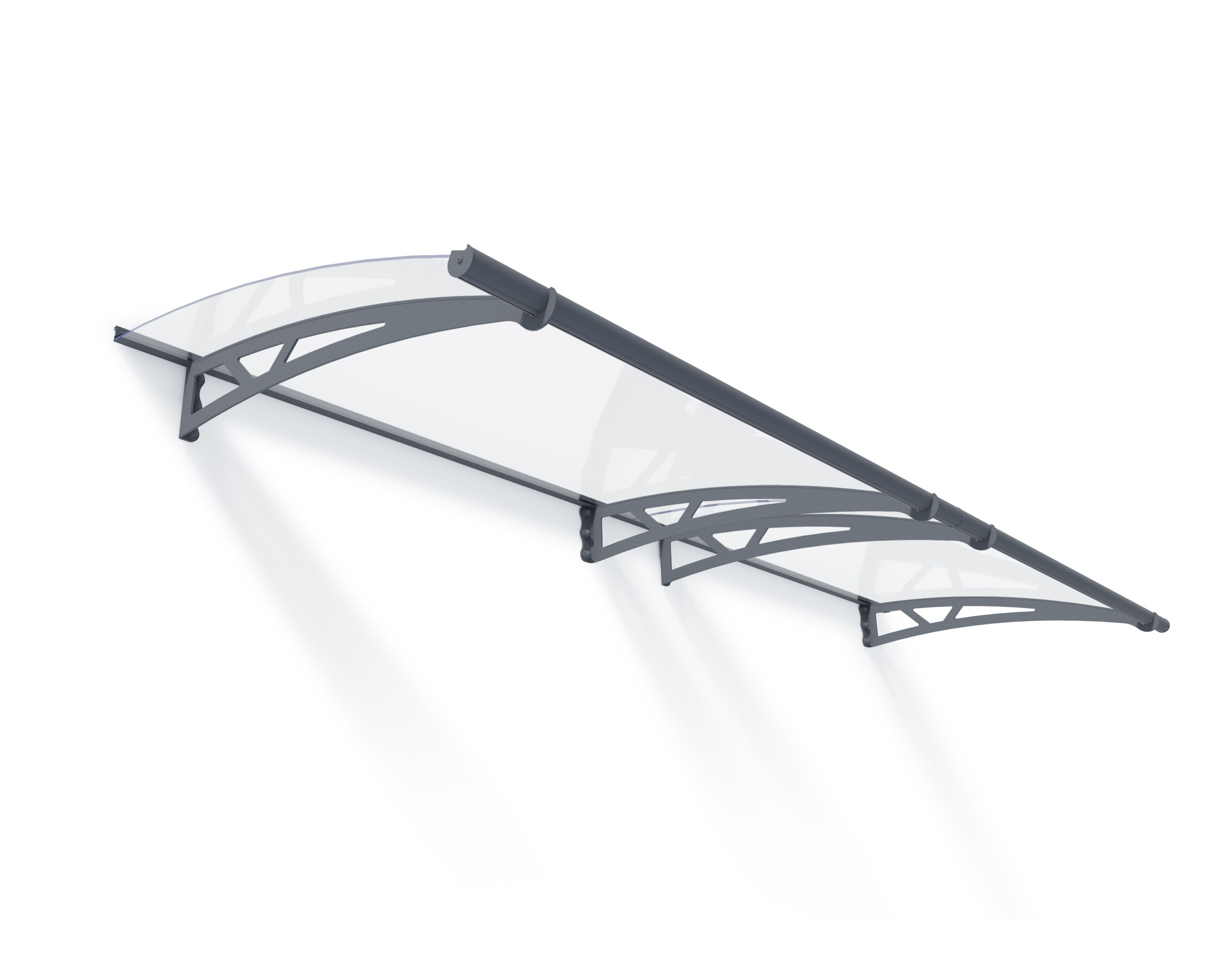 Palram - Canopia Altair 3000 Grey Door canopy, (H)17.5cm (W)302cm (D)91.5cm
