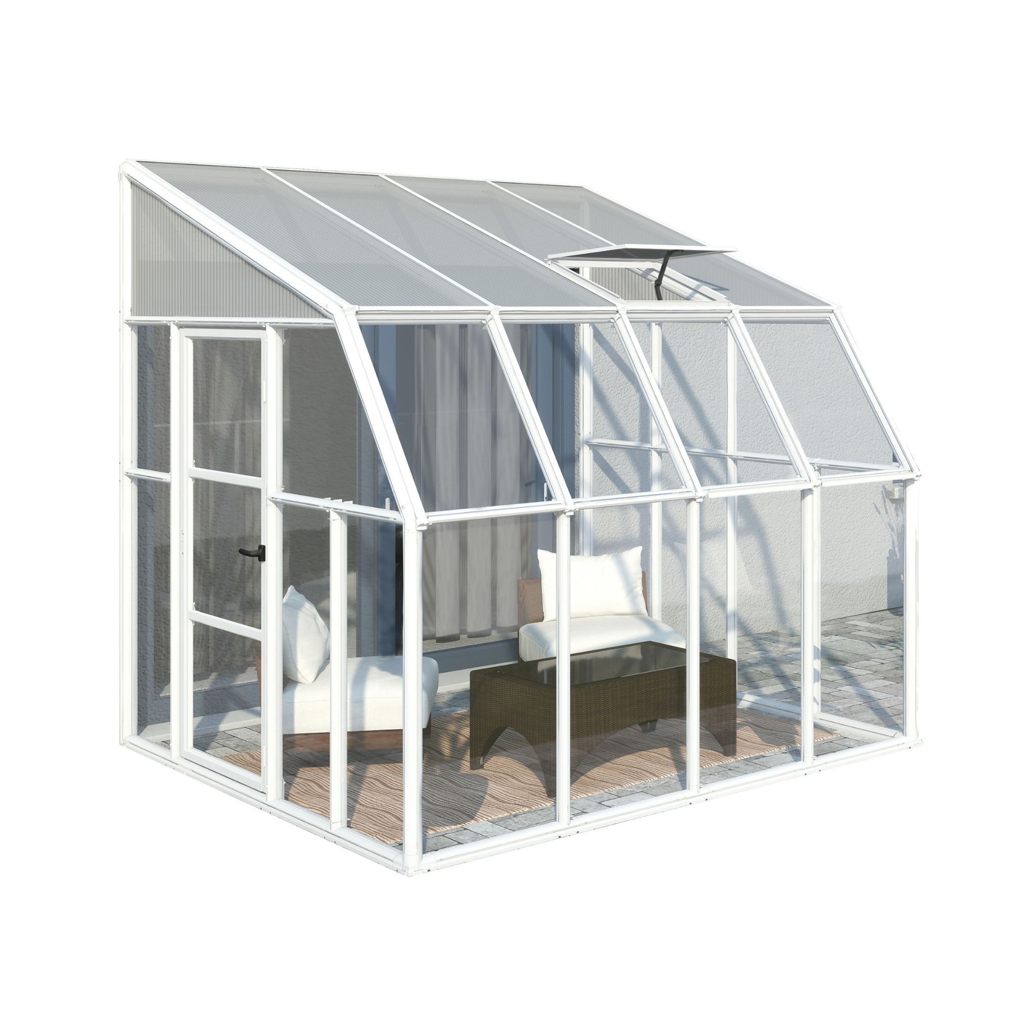 Palram - Canopia Rion 8x8 ft Pent Plastic Sun room | DIY at B&Q
