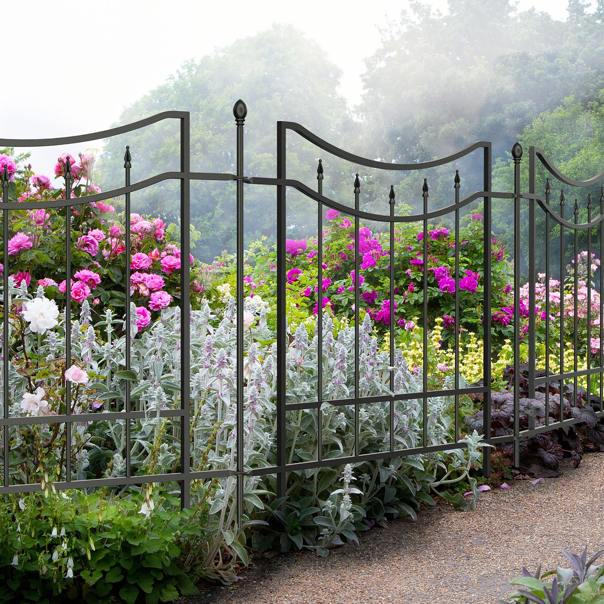 Panacea Curved Traditional Railings, (L)1.22m (H)0.91m (T)20mm