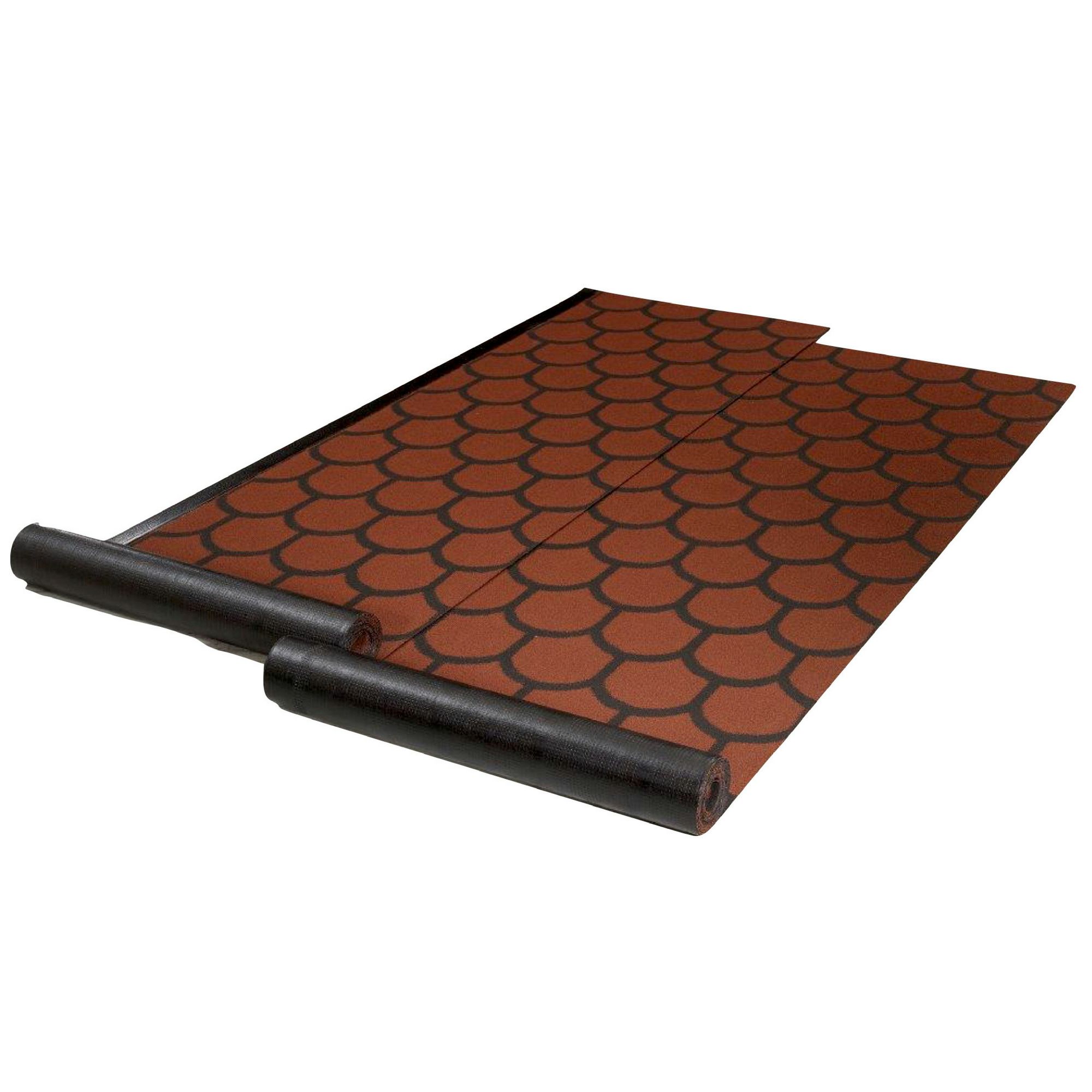 Patterned Red Rounded shingle Roofing felt, (L)8m (W)1m | DIY at B&Q