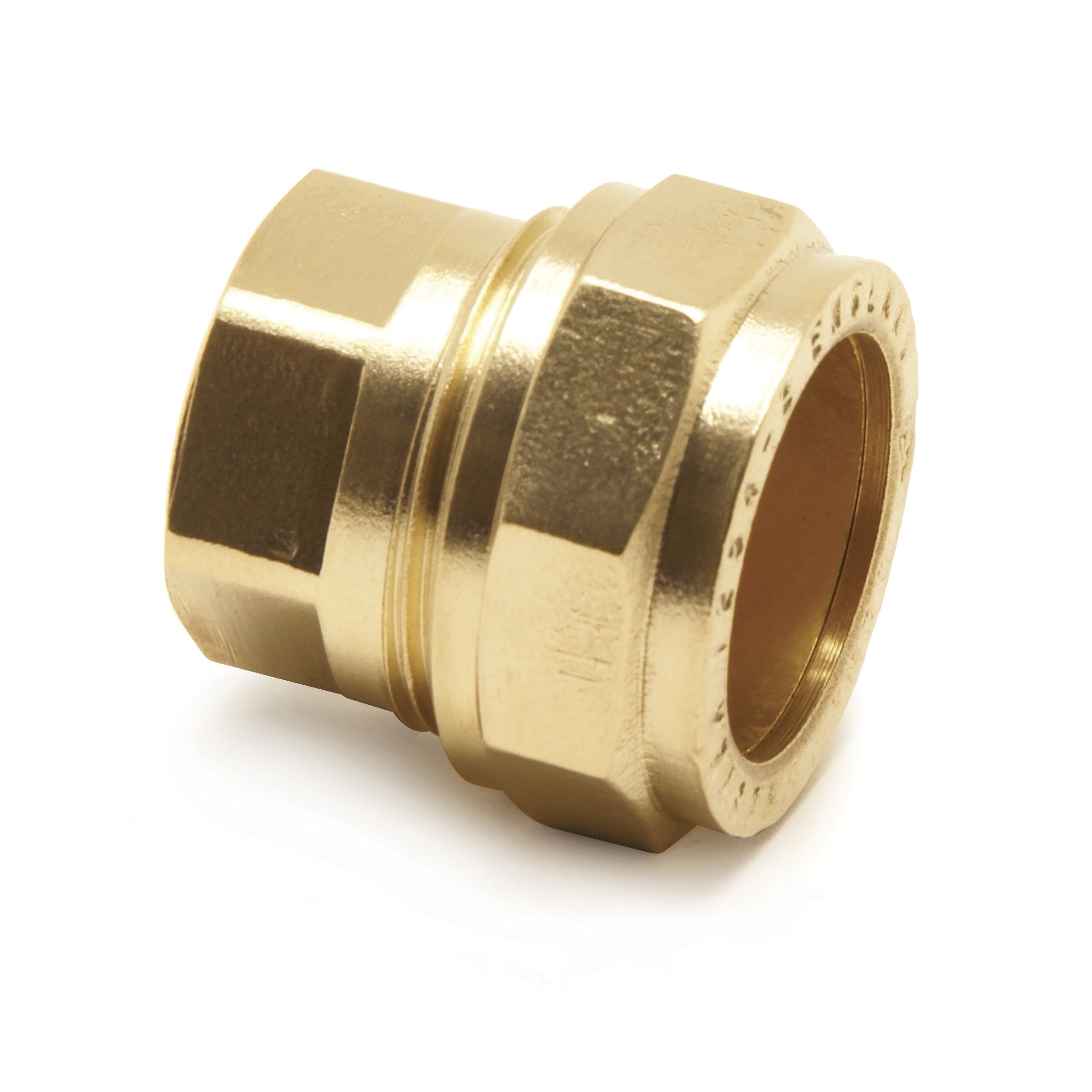 Pegler Brass Compression Stop end (Dia)15mm | DIY at B&Q