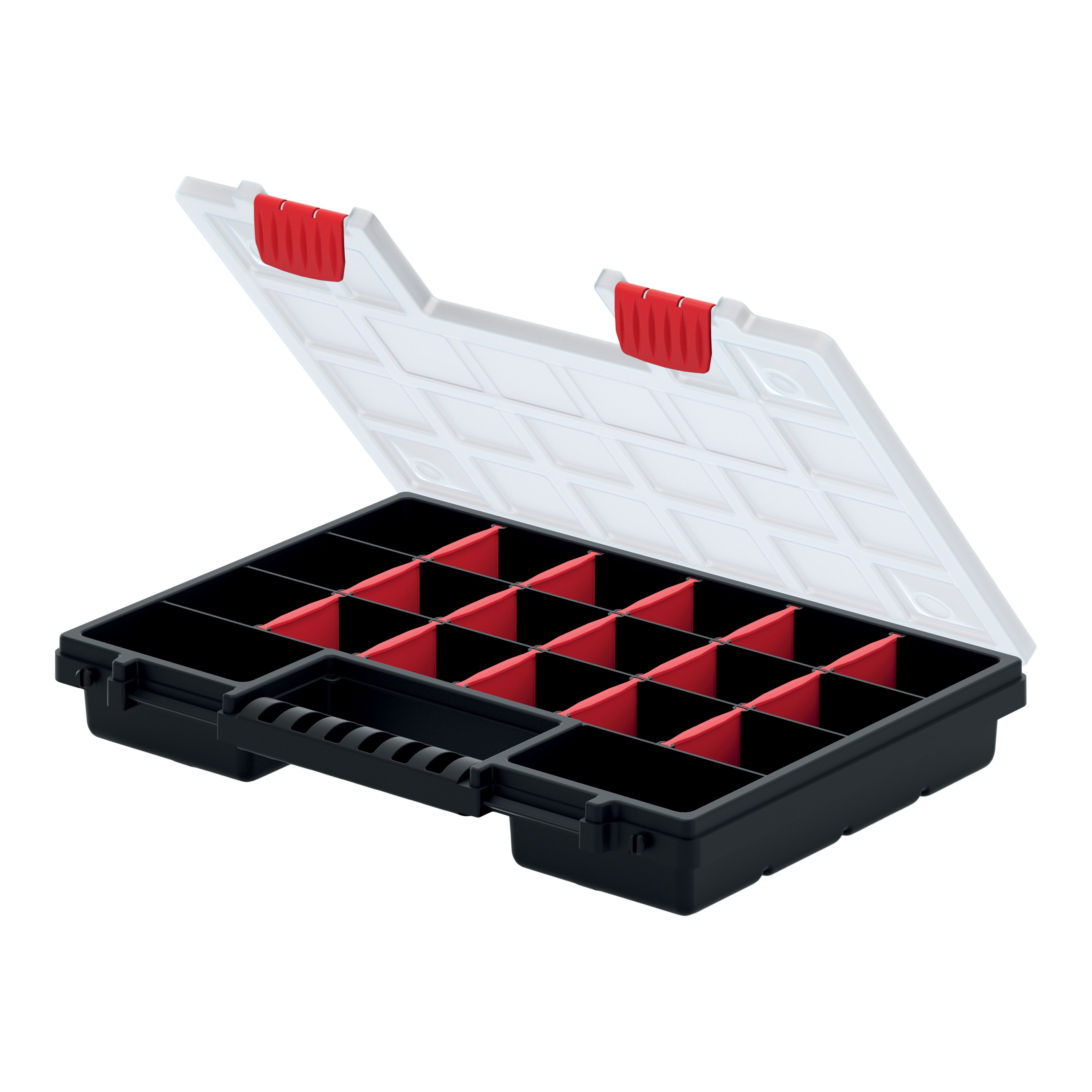 Performance Power Black Compartment organiser case with 20 compartments