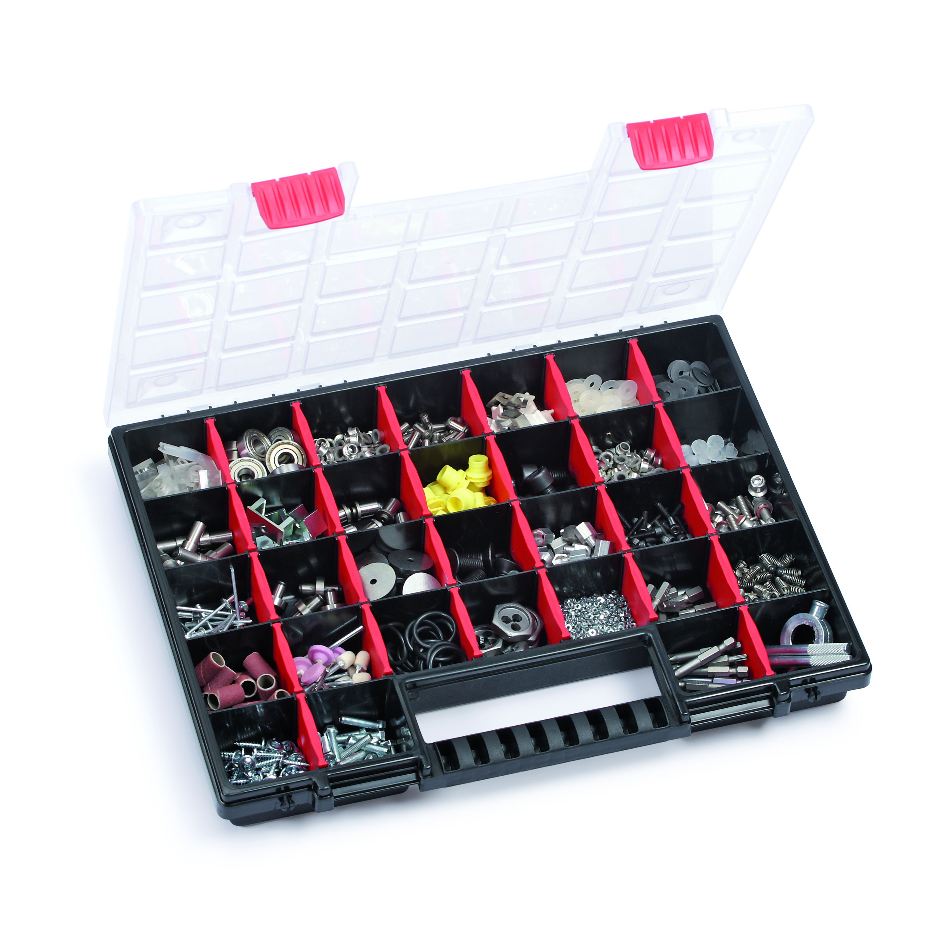 Performance Power Black Compartment organiser case with 30 compartments