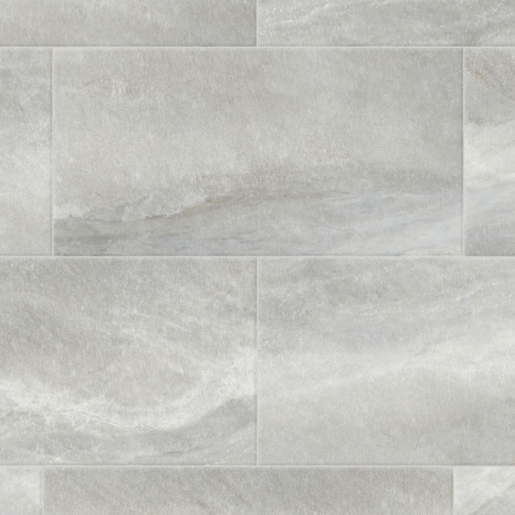 Perla Grey Matt Stone effect Ceramic Indoor Wall & floor Tile Sample