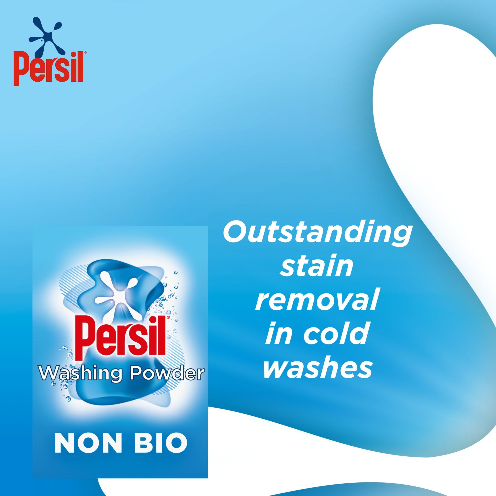 Persil Non Bio Laundry detergent, 6.5kg, 130W