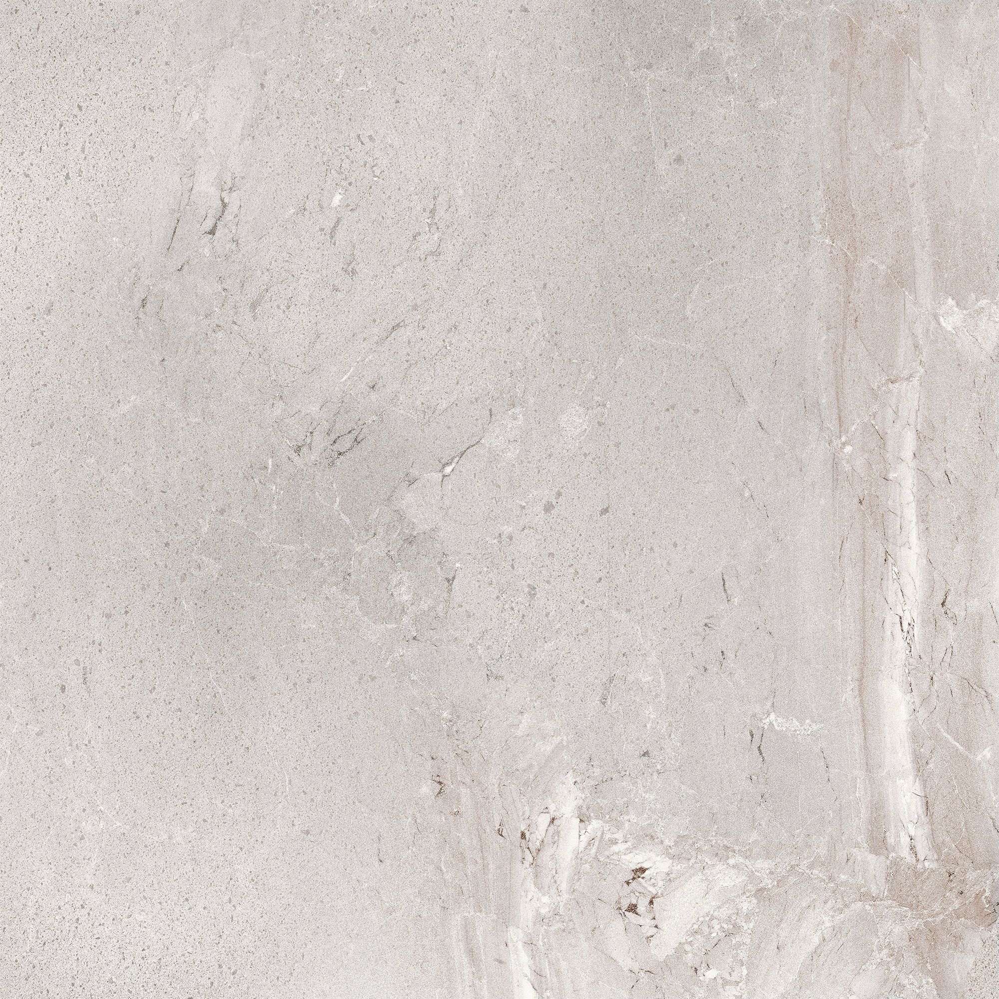 Pesaro Grey Matt Stone effect Porcelain Wall & floor Tile Sample | DIY ...