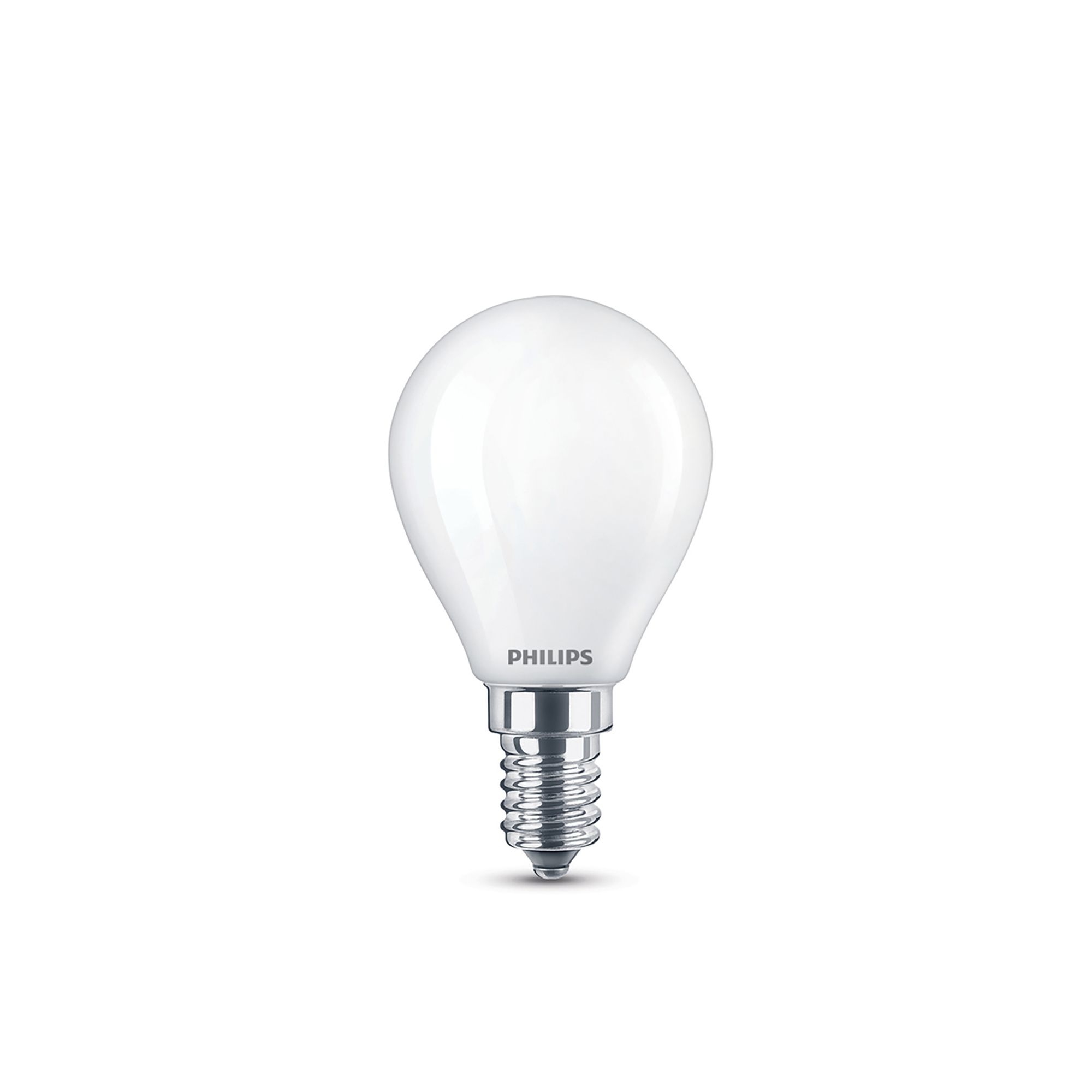 Philips Classic E14 4.3W 470lm Frosted Golf ball Cool white LED Light ...