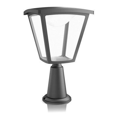 Philips Cottage Black Mains-powered 1 lamp LED Outdoor Post topper ...