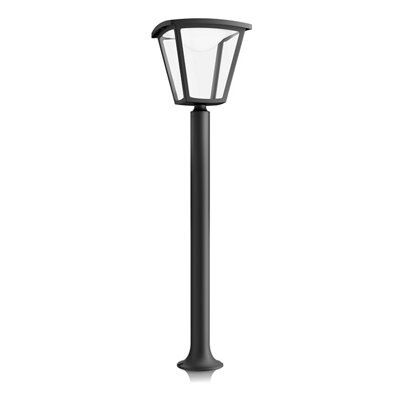Philips Cottage Black Mains-powered LED Post lantern