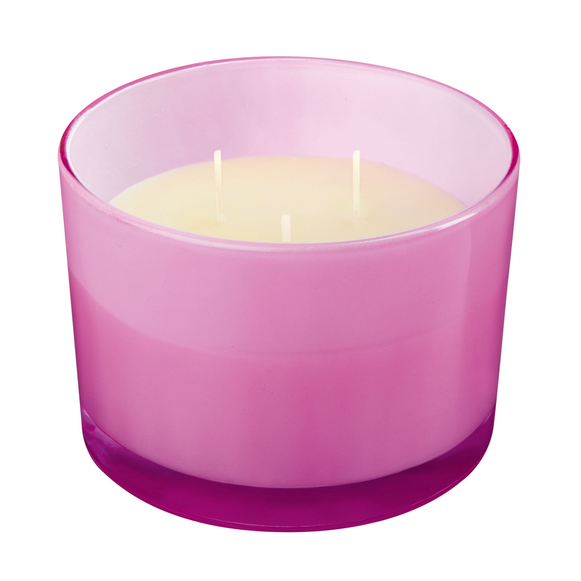 Pink Lemon grass Citronella Small Scented candle, 900g | DIY at B&Q