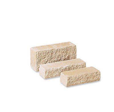 Pitched Cream Double-sided Walling stone (L)290mm (T)90mm, Pack of 216 ...