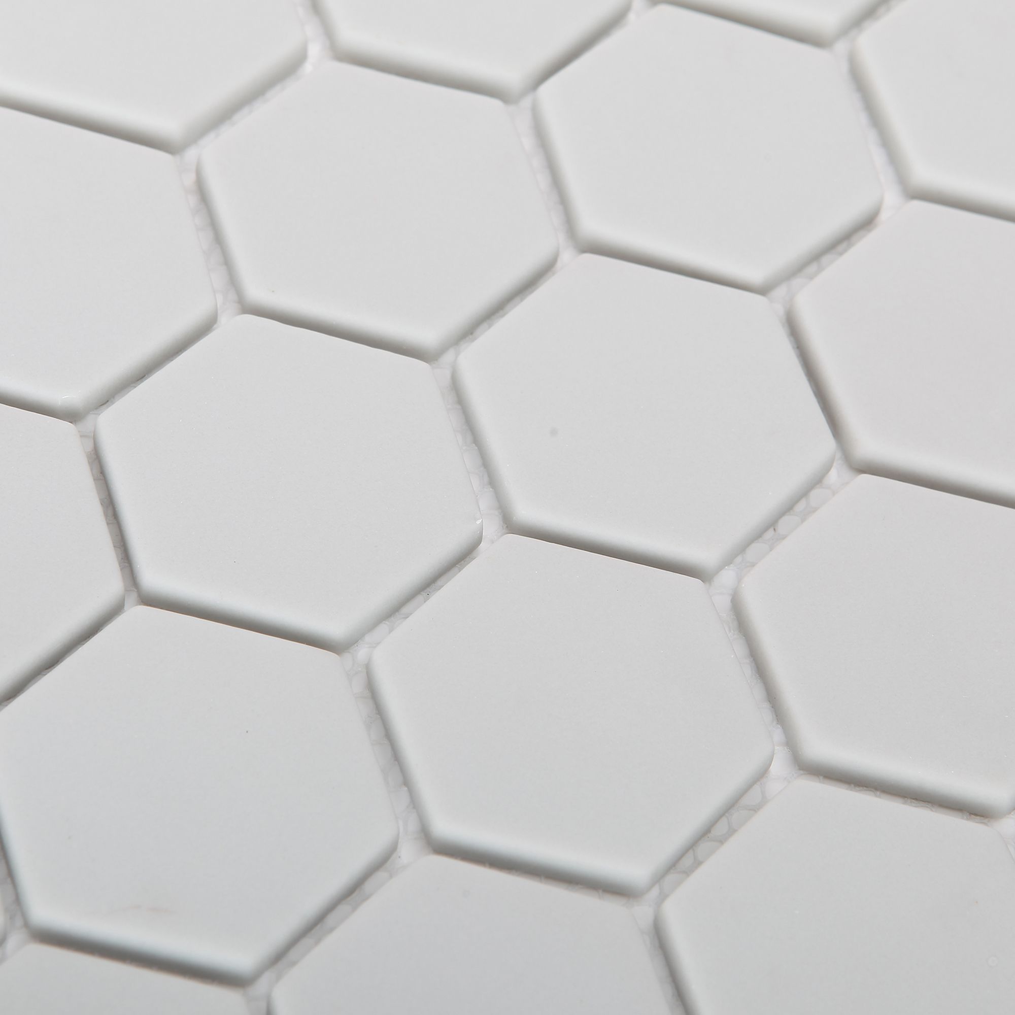 Plain Light grey Frosted Matt Glass effect Flat Glass Mosaic tile sheet ...