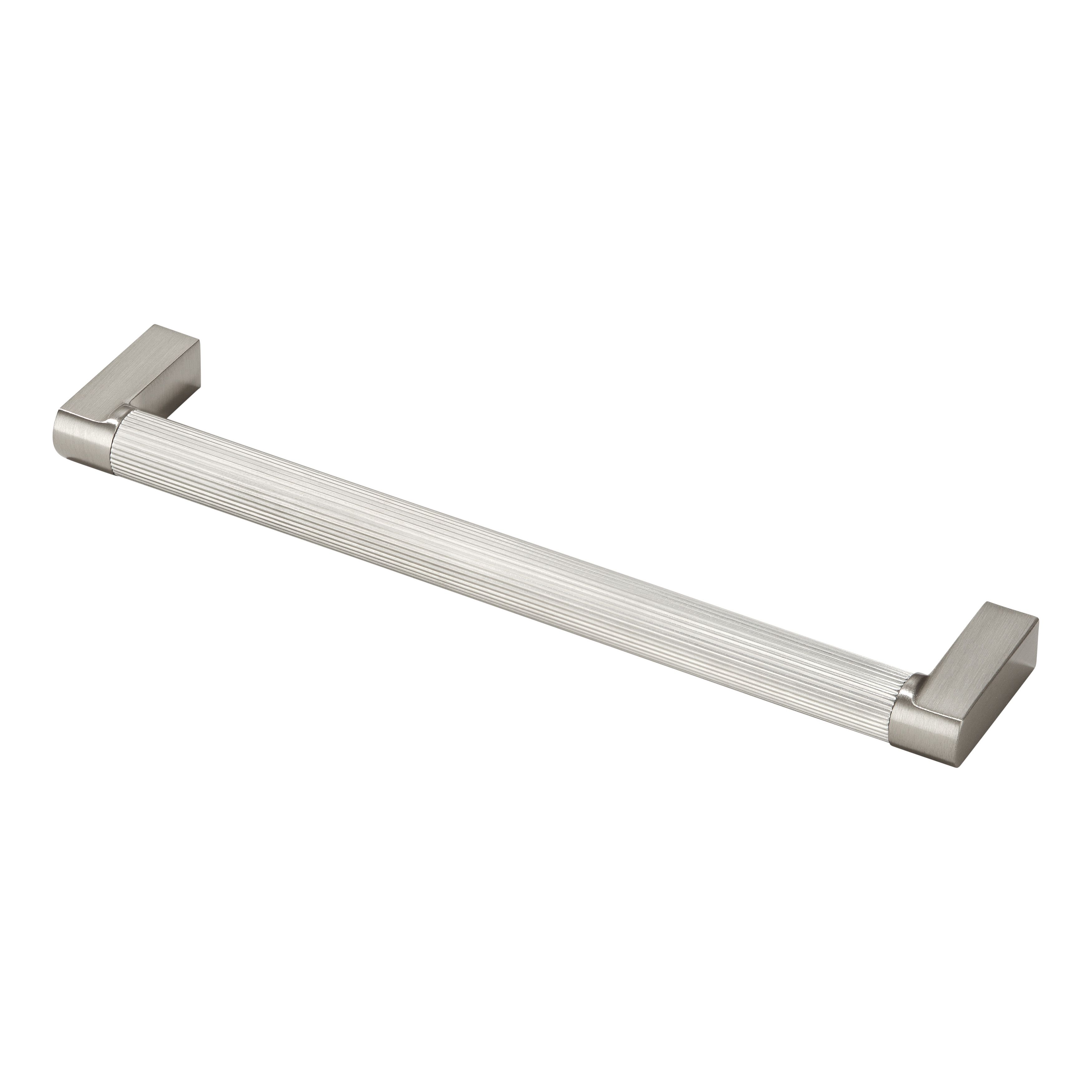 Plank Hardware Grooved Satin Stainless Steel Kitchen Cabinet D-shaped ...