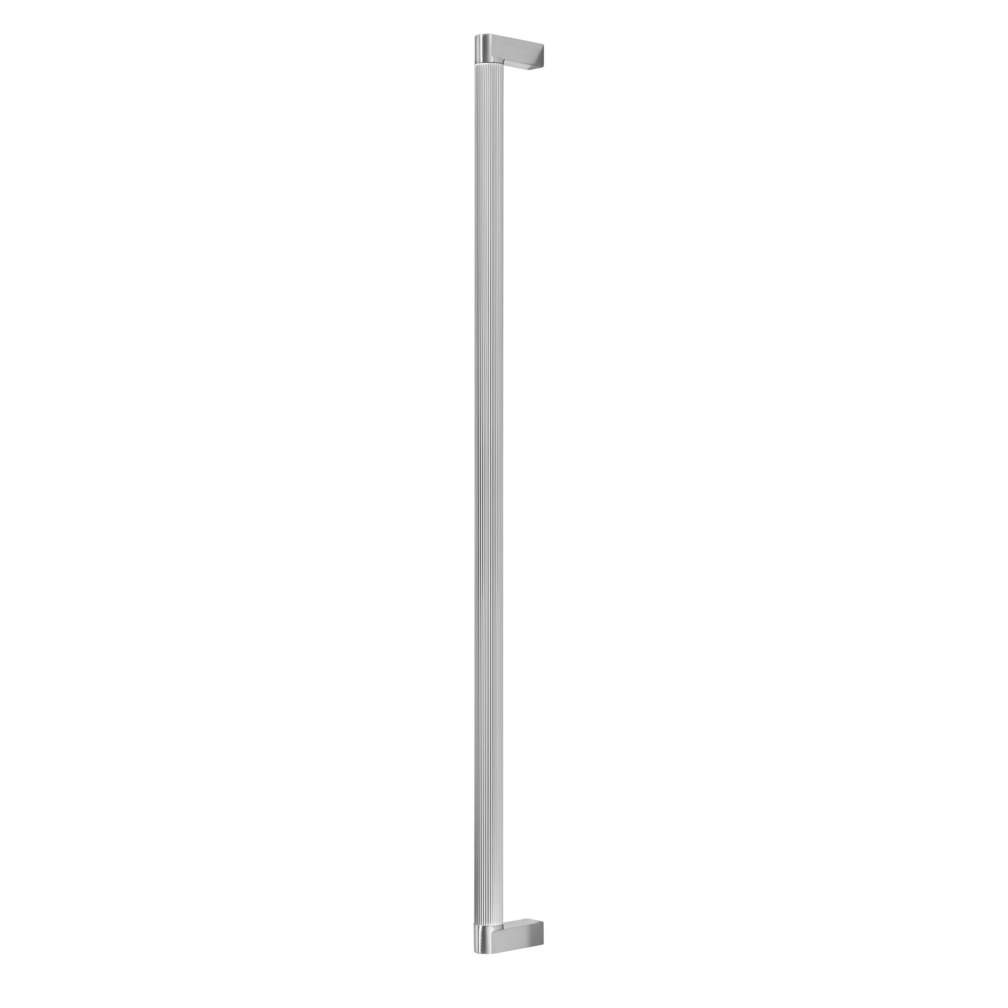 Plank Hardware Grooved Satin Stainless Steel Kitchen Cabinet D-shaped ...