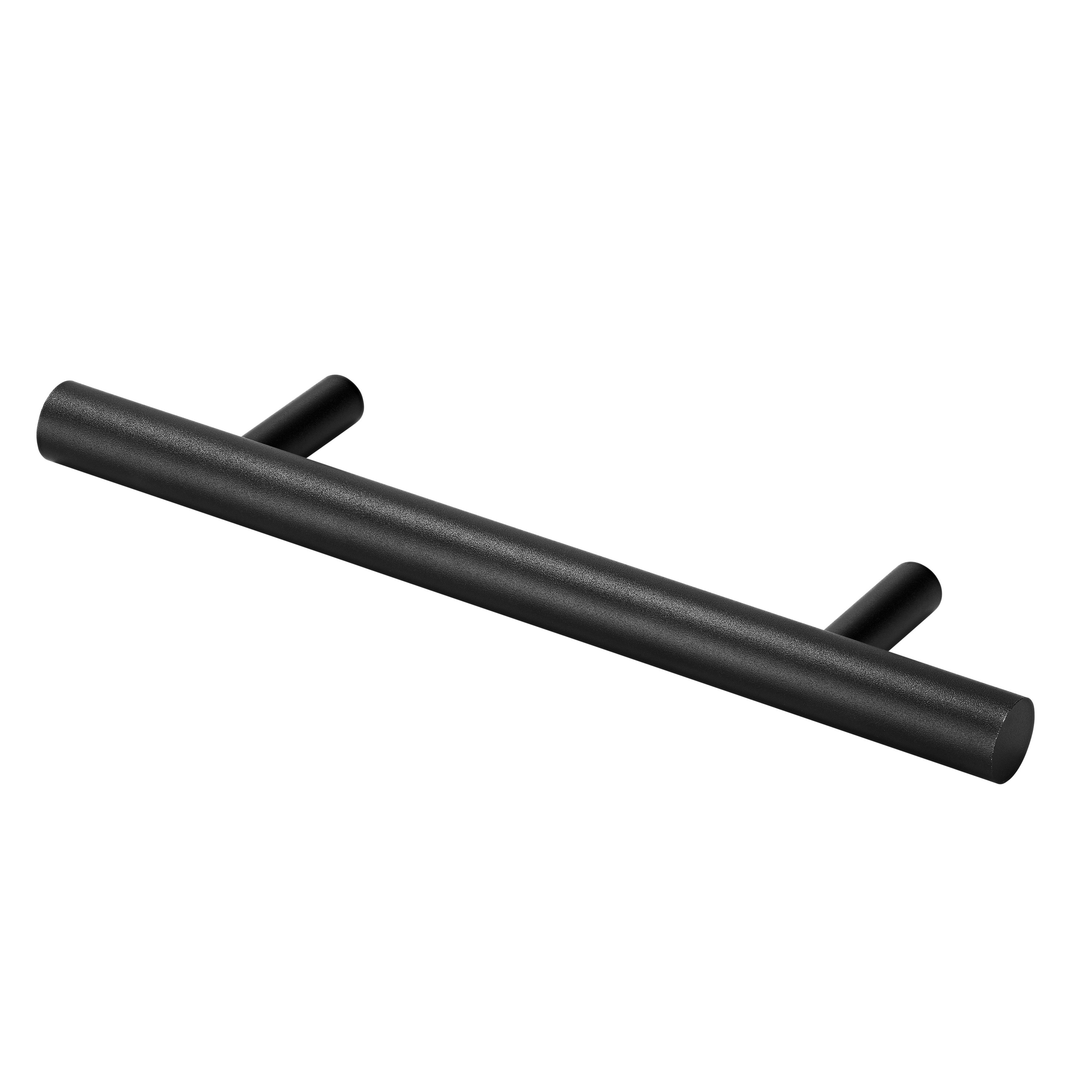 Shop Plank Hardware Smooth Matt Black Kitchen Cabinet Bar Pull handle ...