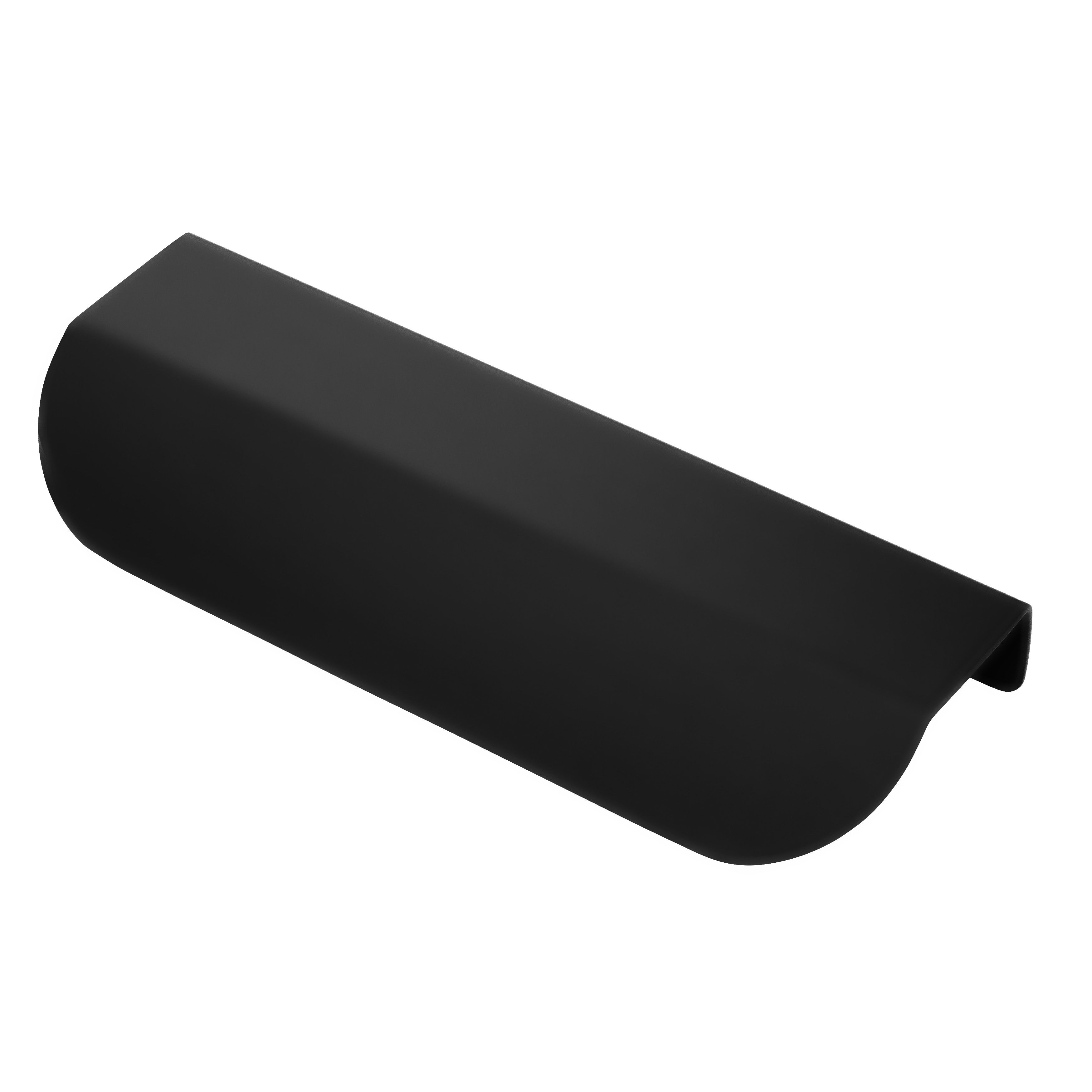 Plank Hardware Smooth Matt Black Kitchen Cabinet Straight Edge Pull ...