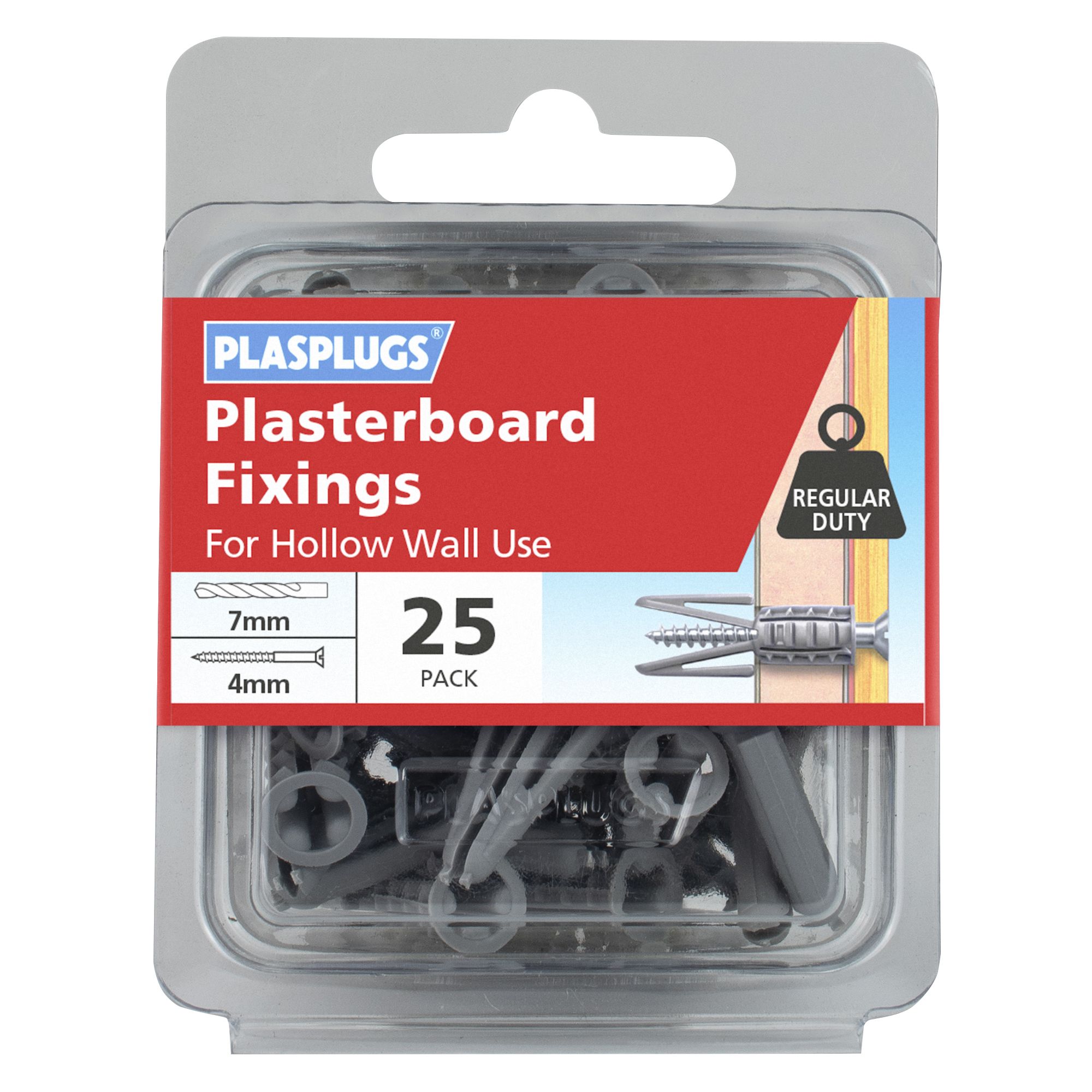 Plasplugs Plasterboard fixing (Dia)8.8mm (L)36mm, Pack of 25