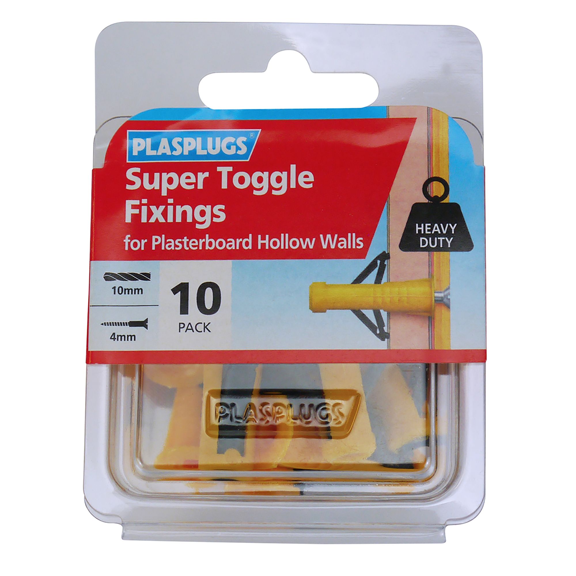 Plasplugs Super toggle High-tensile steel Countersunk Hollow wall ...