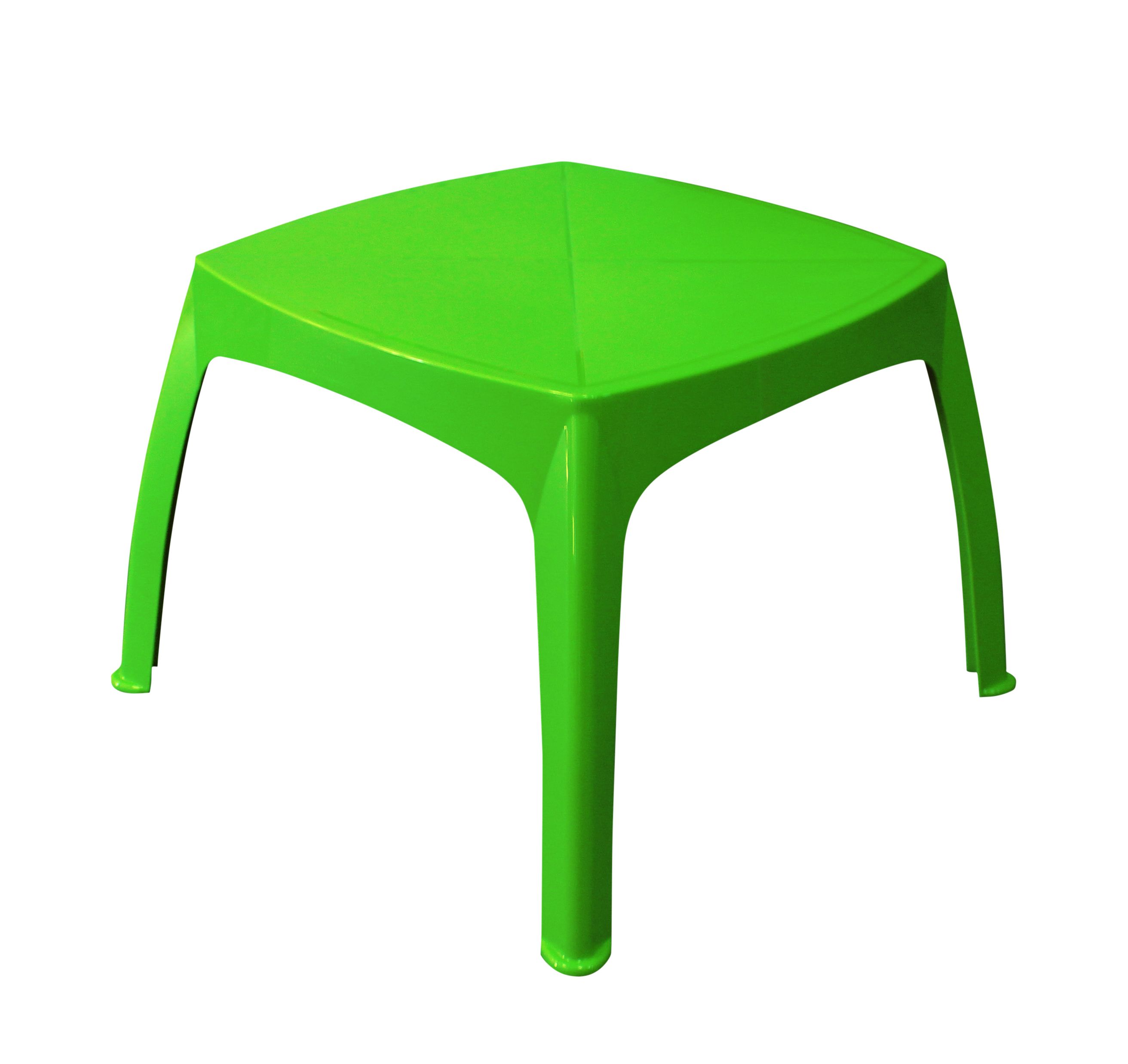 Plastic Green 4 seater Square Table