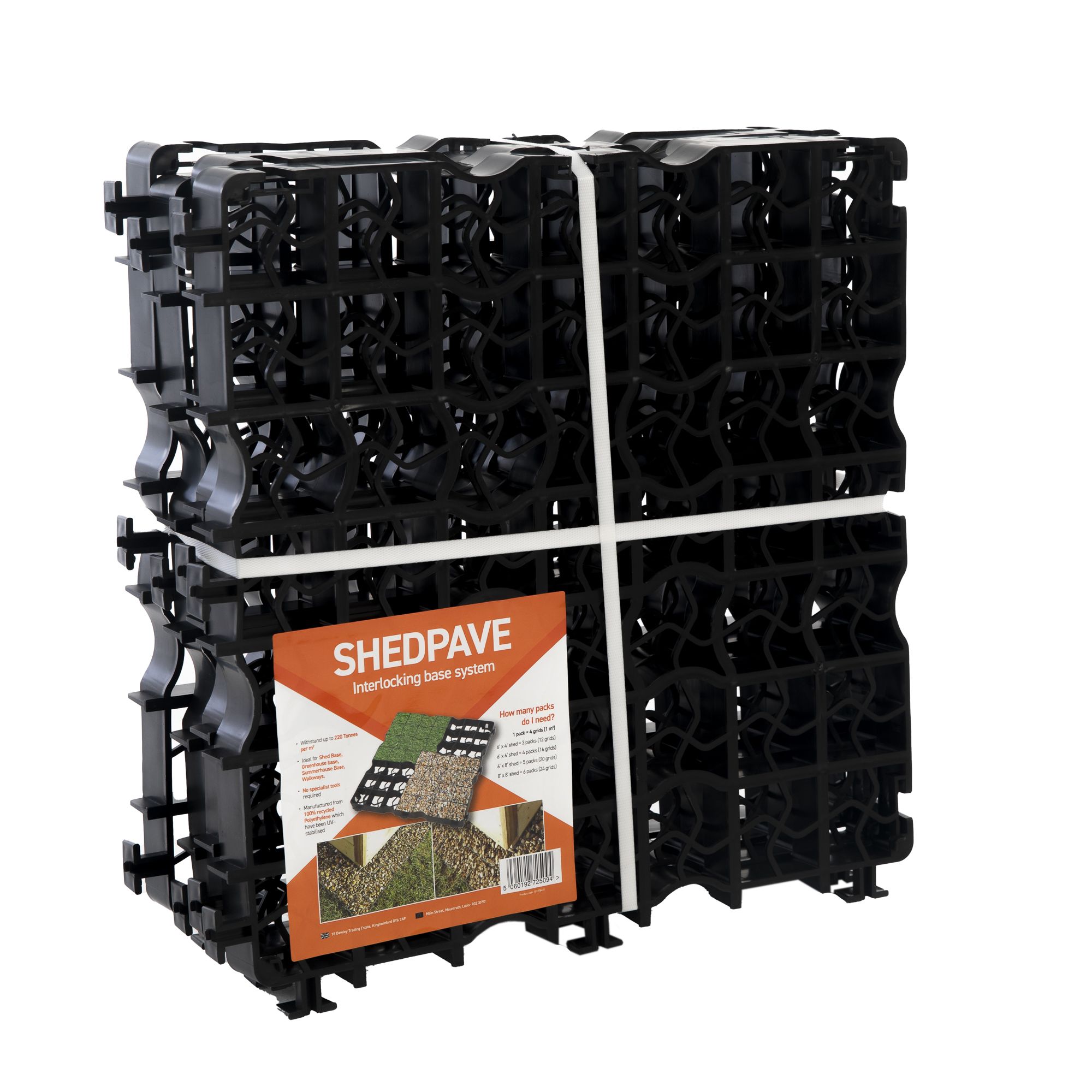 Plastic Interlocking shed base (W) 49cm x (L) 49cm , Pack of 4 | DIY at B&Q