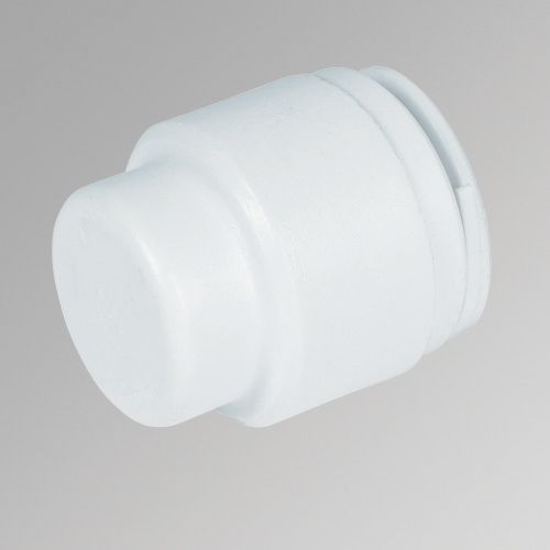 Plastic Push-fit Stop end (Dia)22mm, Pack of 5