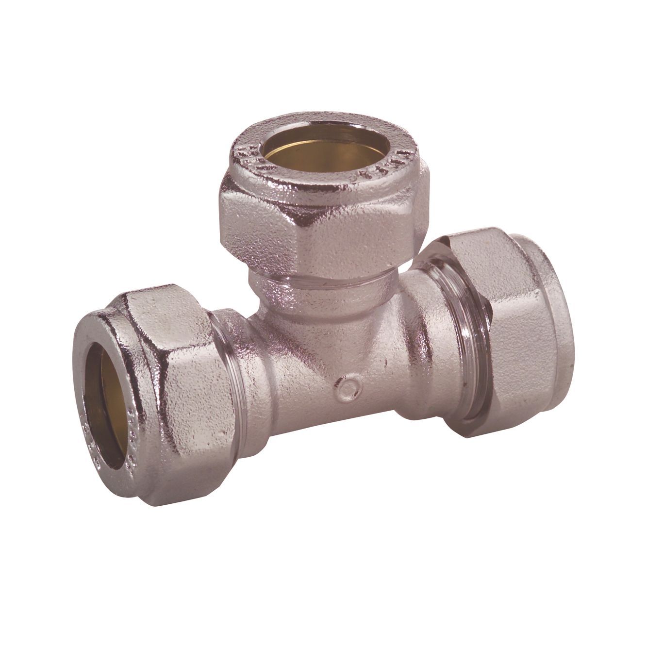 Plumbsure Brass Compression Equal Tee (Dia) 22mm x 22mm x 22mm | DIY at B&Q