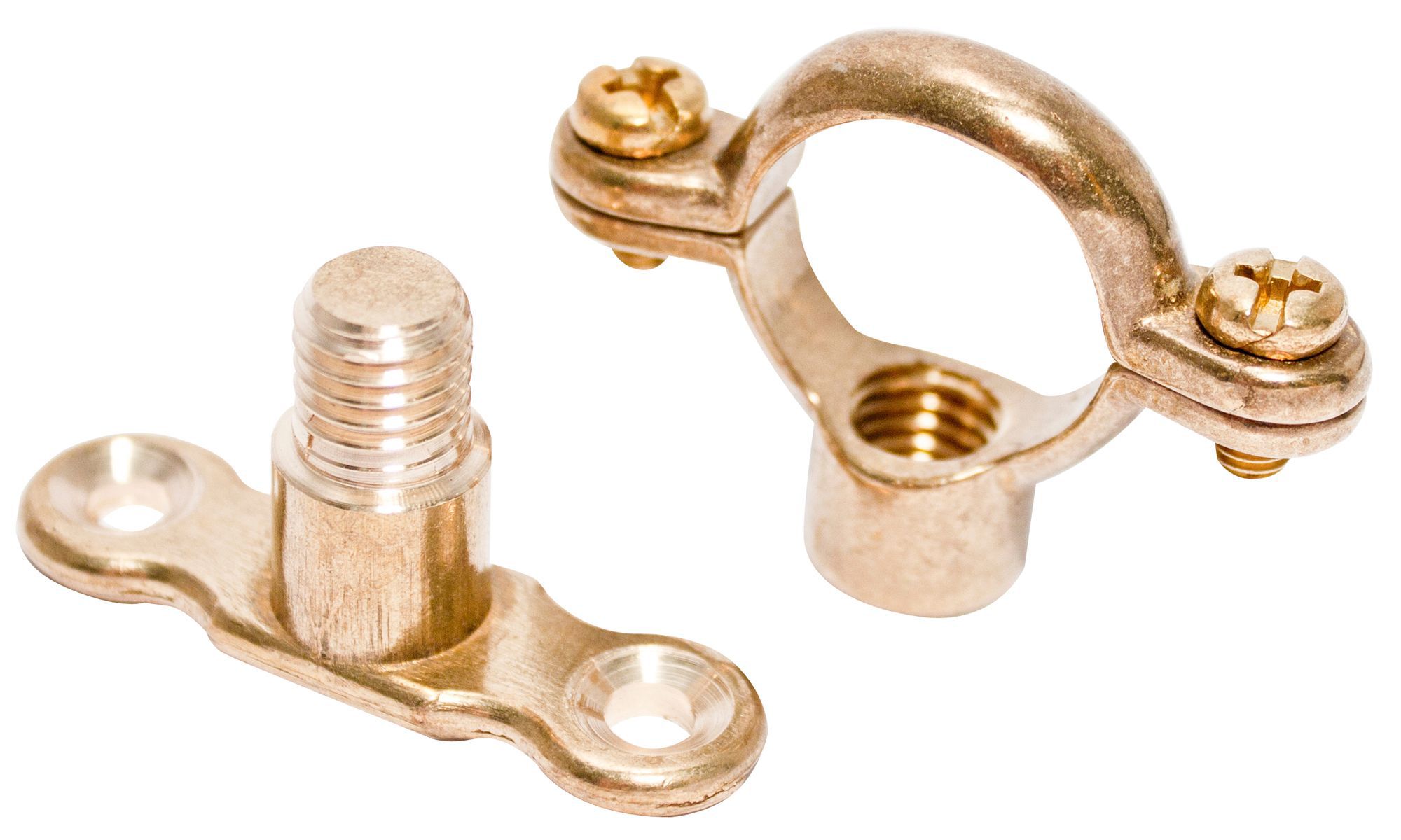 Plumbsure Brass Munsen ring & Wall plate (Dia)22mm, Pack of 2 | DIY at B&Q