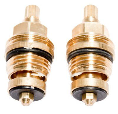 Plumbsure Brass Threaded Tap gland (Dia)12.7mm, Pack of 2