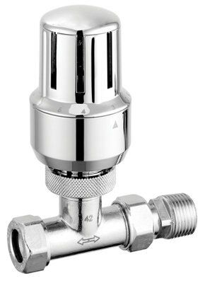Plumbsure Chrome-plated Thermostatic Radiator valve | DIY at B&Q